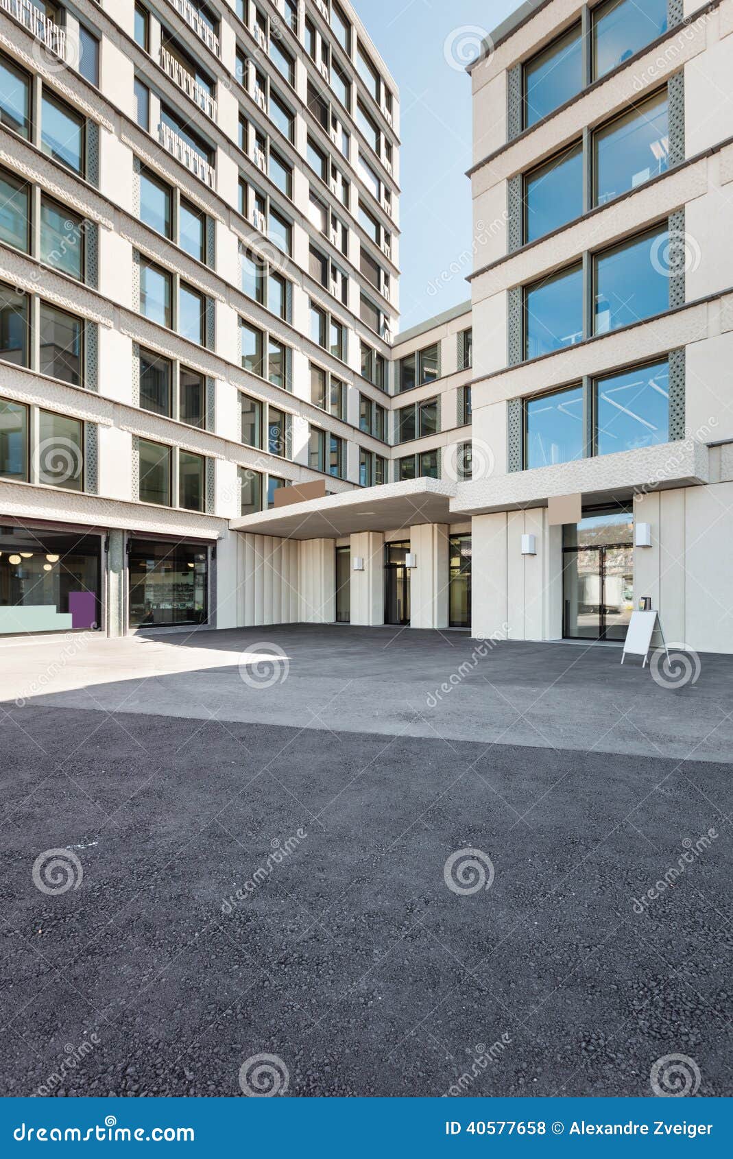 Modern building, outdoor stock photo. Image of blue, house - 40577658