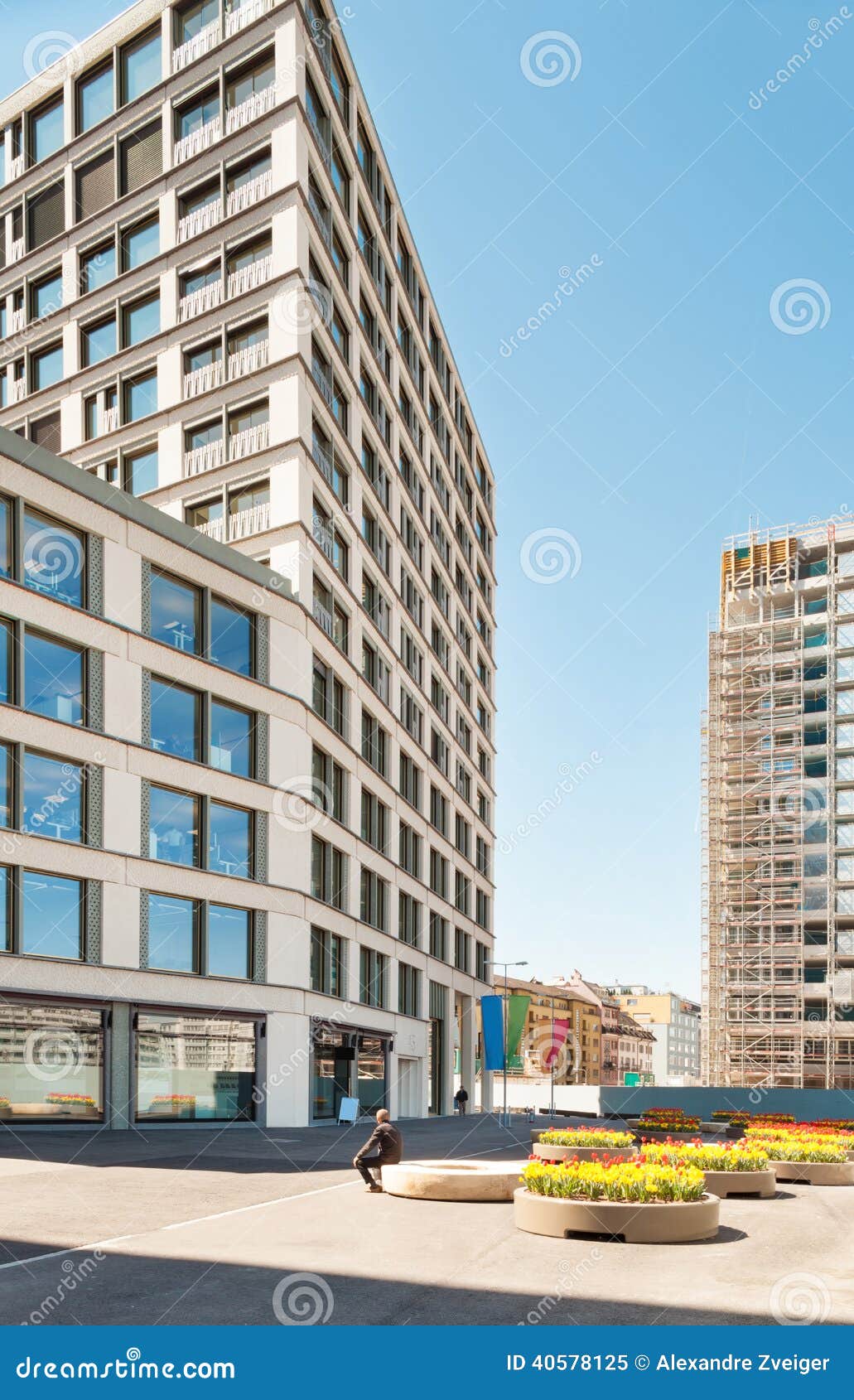Modern building, outdoor stock image. Image of financial - 40578125