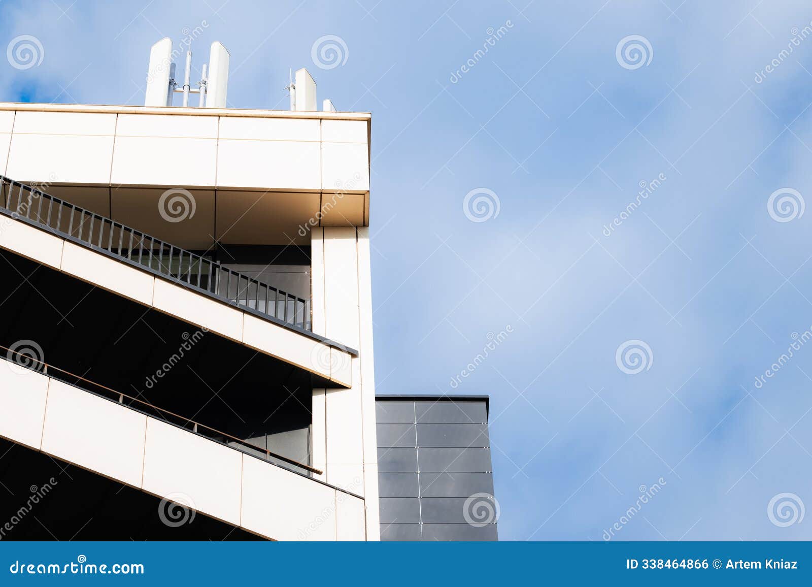 Modern Building Panels Triangle Pattern Architectural Shape View with ...