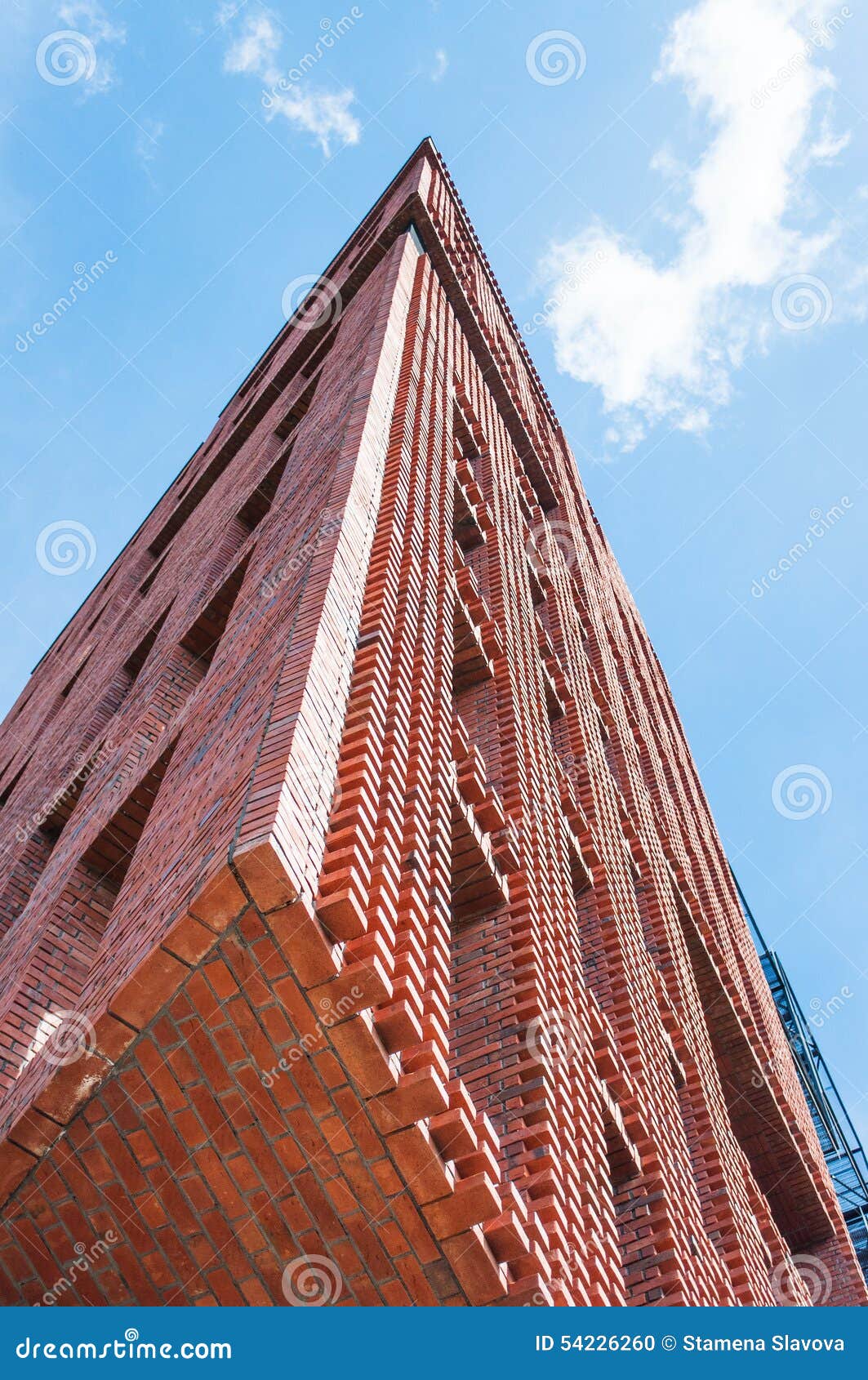 Modern Building Perspective View Stock Photo - Image of architectural ...