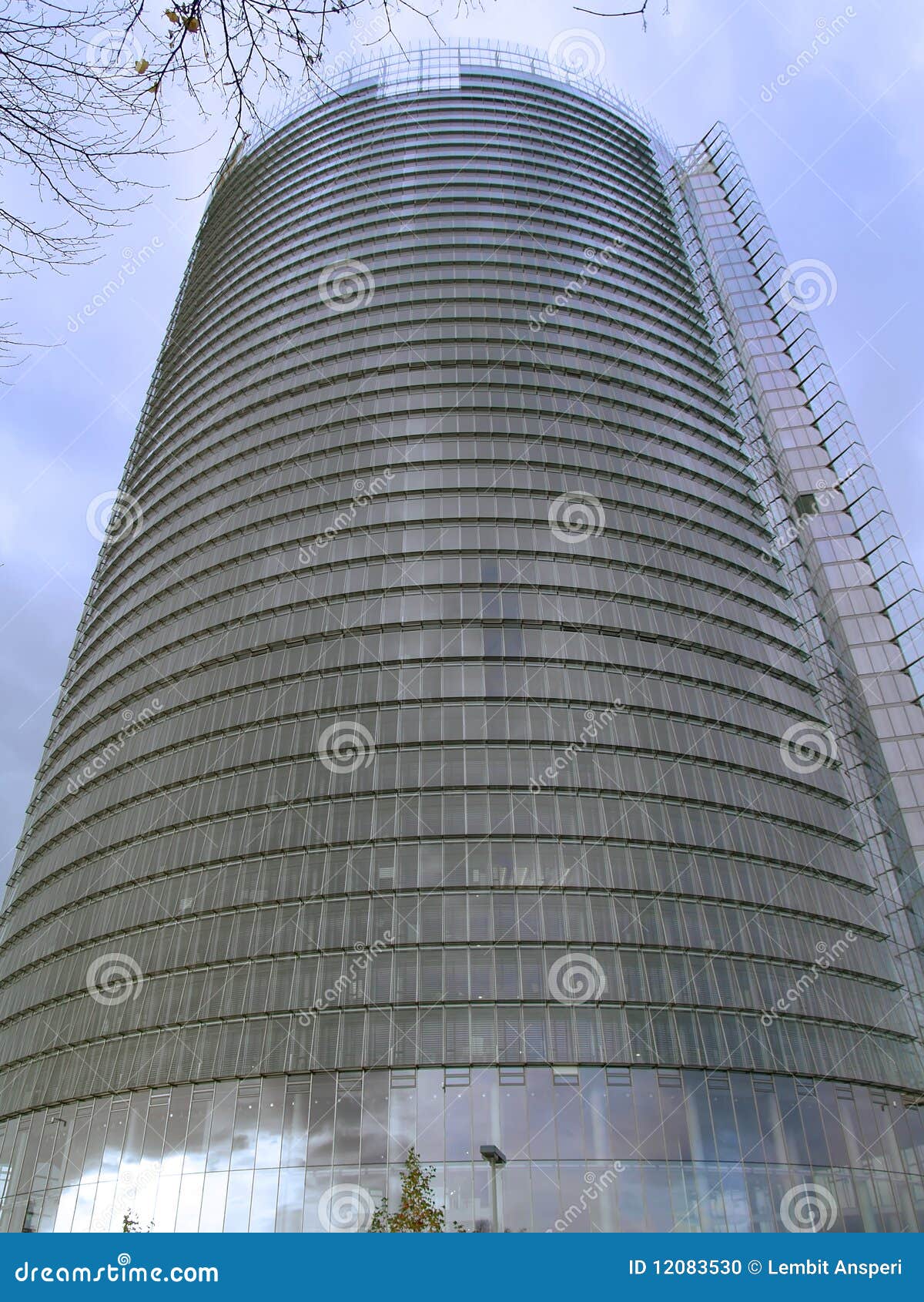 Modern Building Post-Tower in Bonn Stock Photo - Image of cloudscape ...