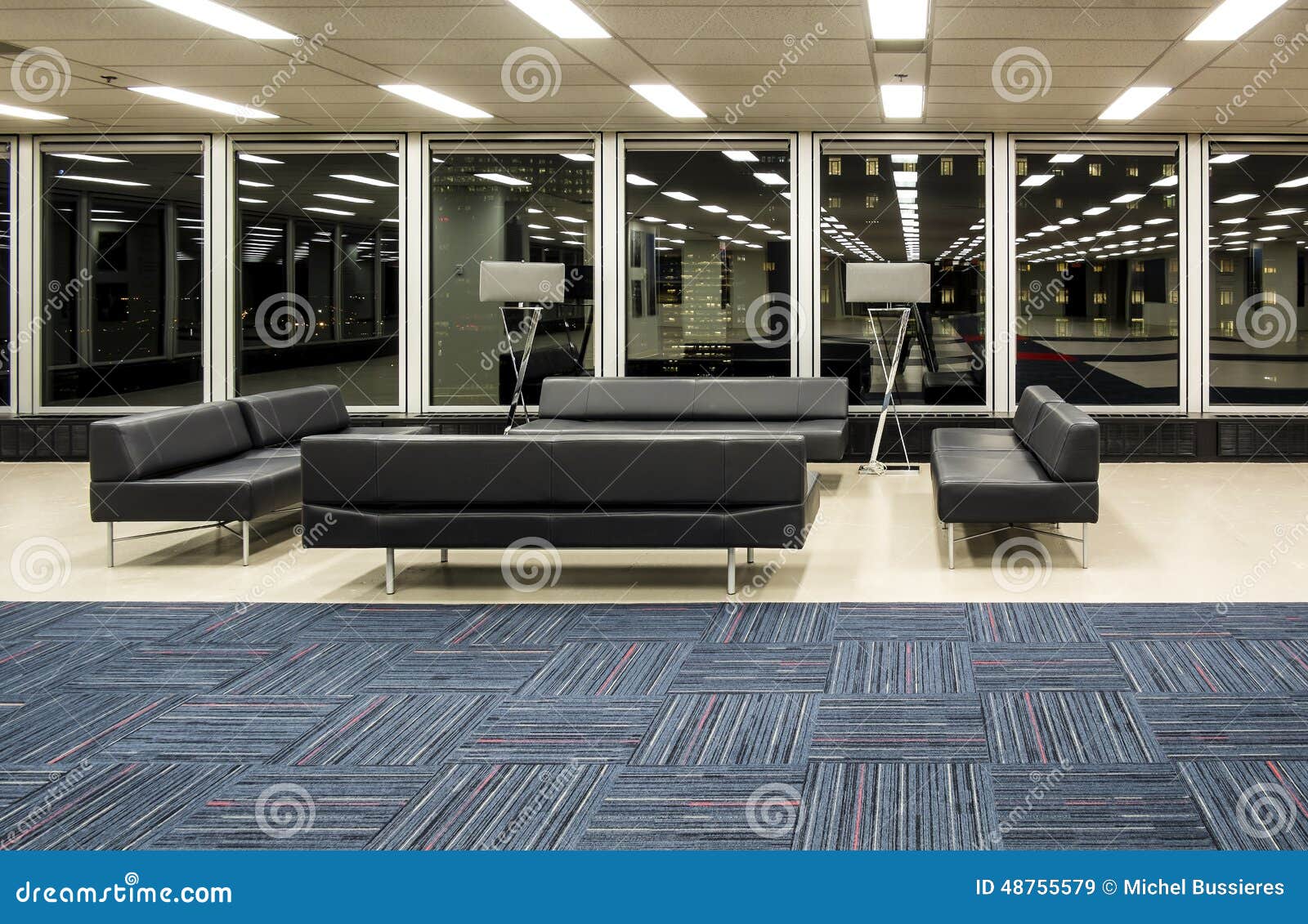 Modern building rest area stock image. Image of glass - 48755579