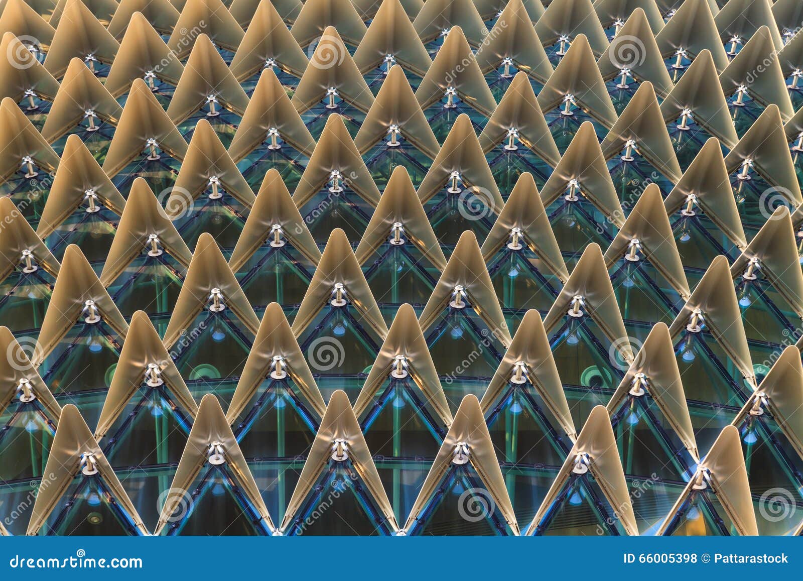 Modern Building Rooftop Triangular Pattern Stock Photo - Image of shape ...