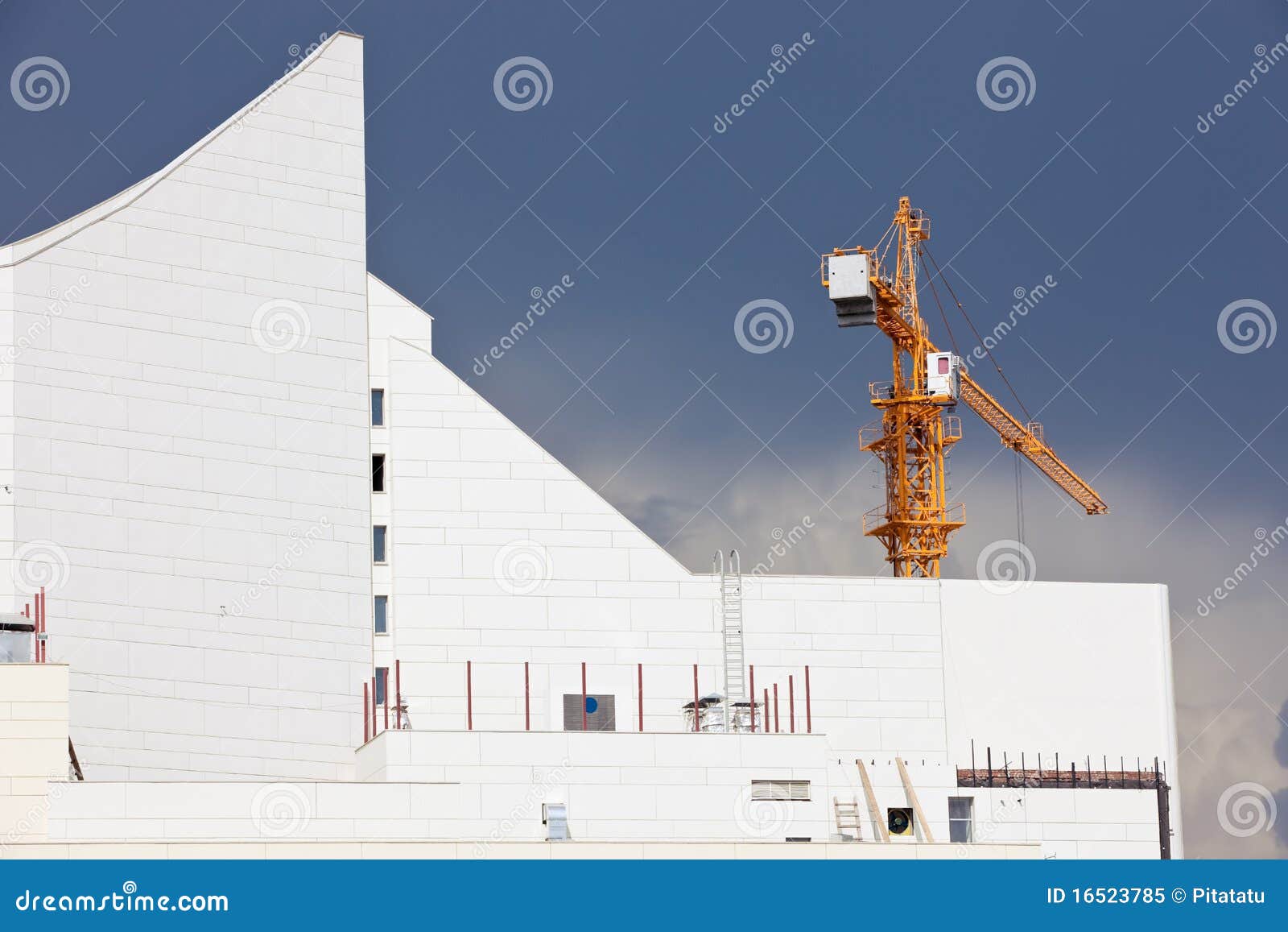 Modern Building S Construction Stock Image - Image of equipment ...
