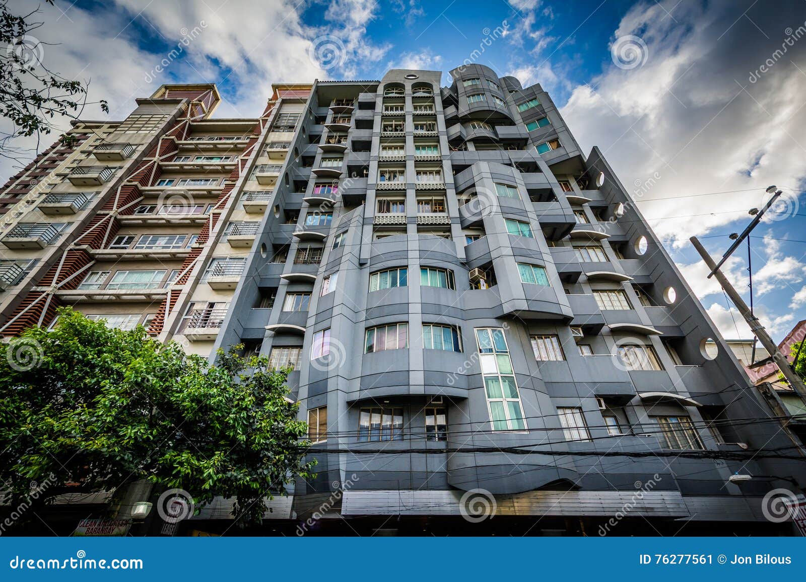 Modern Building in Sampaloc, Manila, the Philippines. Stock Image ...