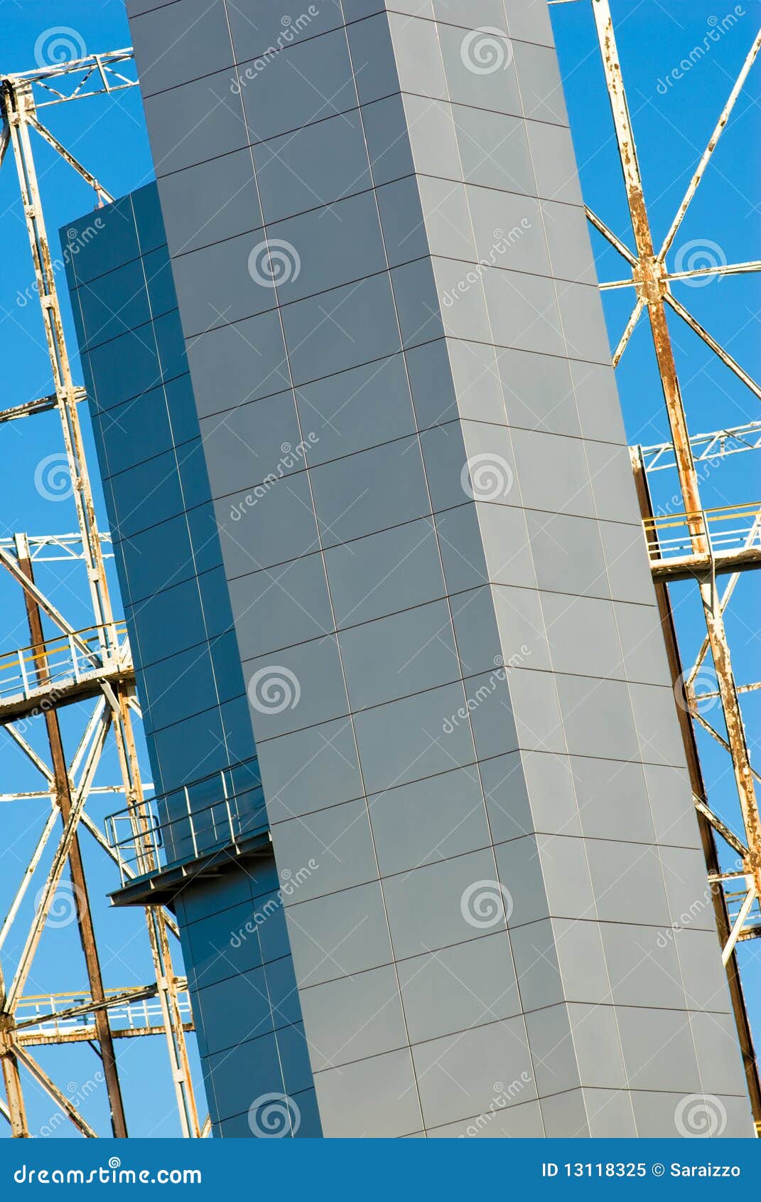 Modern building skin stock image. Image of industrial - 13118325