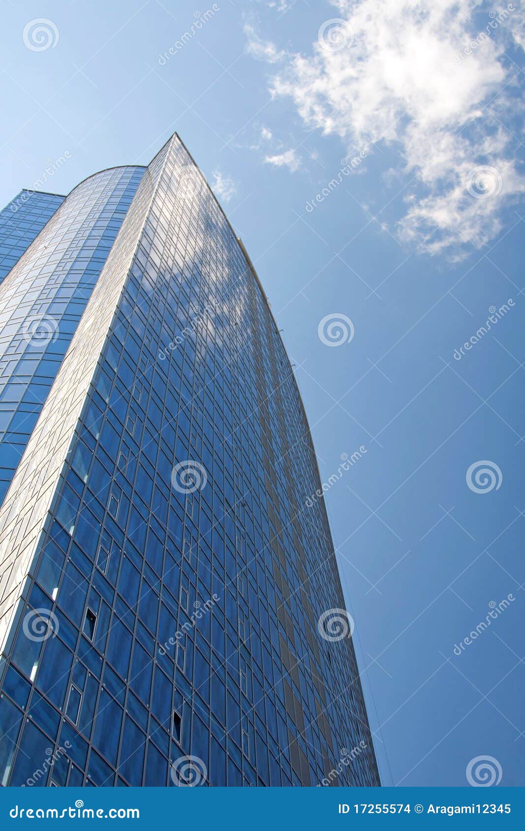 Modern building in the sky stock photo. Image of light - 17255574