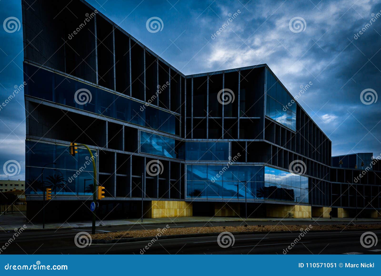 Modern building in Spain stock image. Image of modern - 110571051