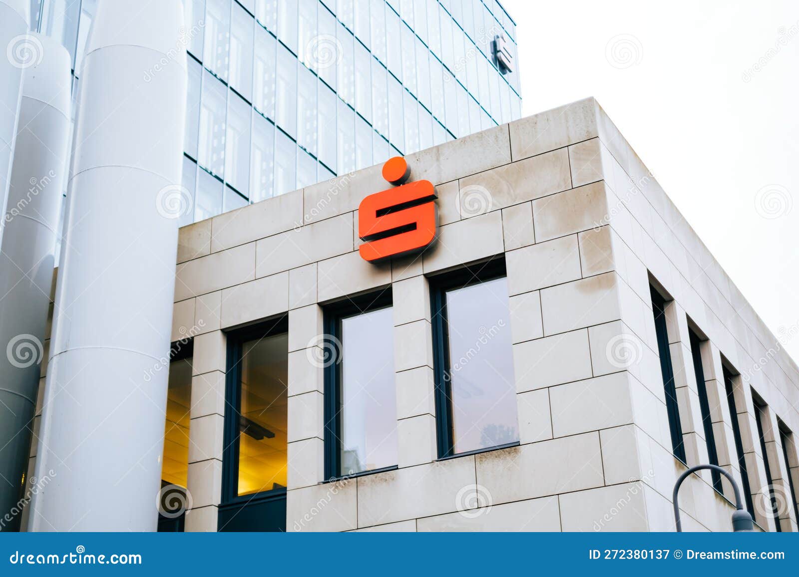 Modern Building with Sparkasse Logo Editorial Photography - Image of ...