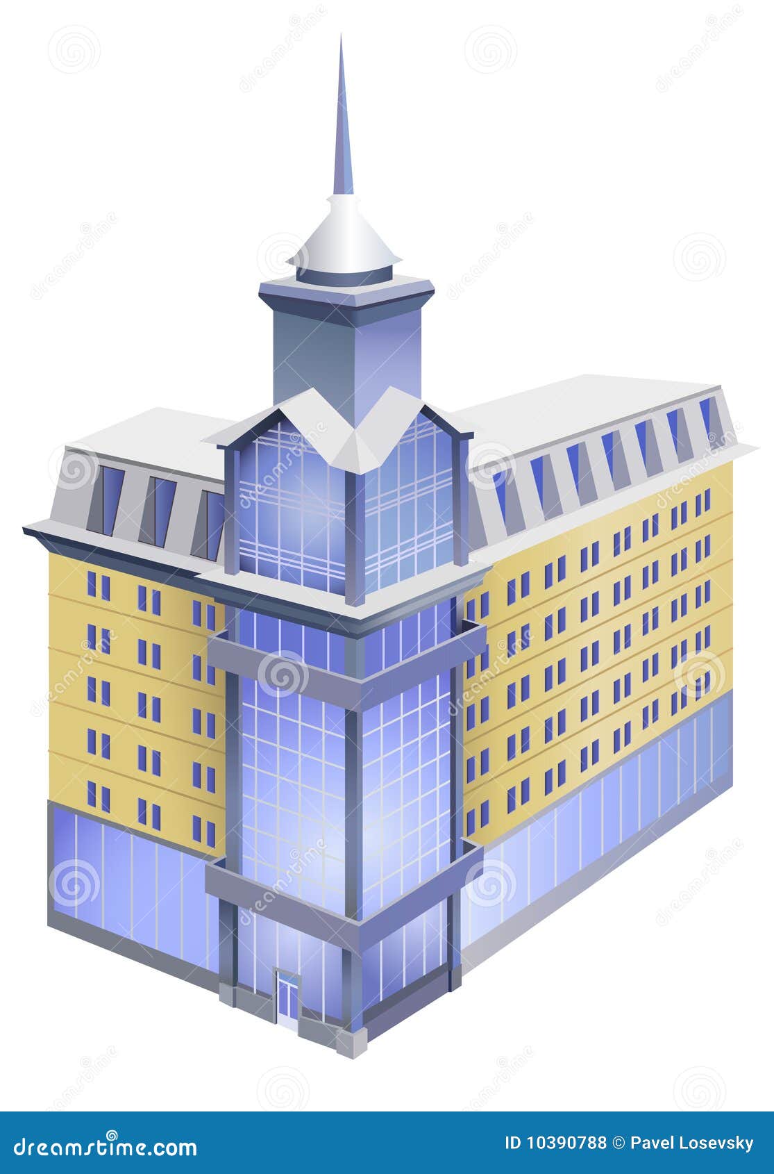 Skyscraper With Spire Icon Cartoon Vector | CartoonDealer.com #263142437