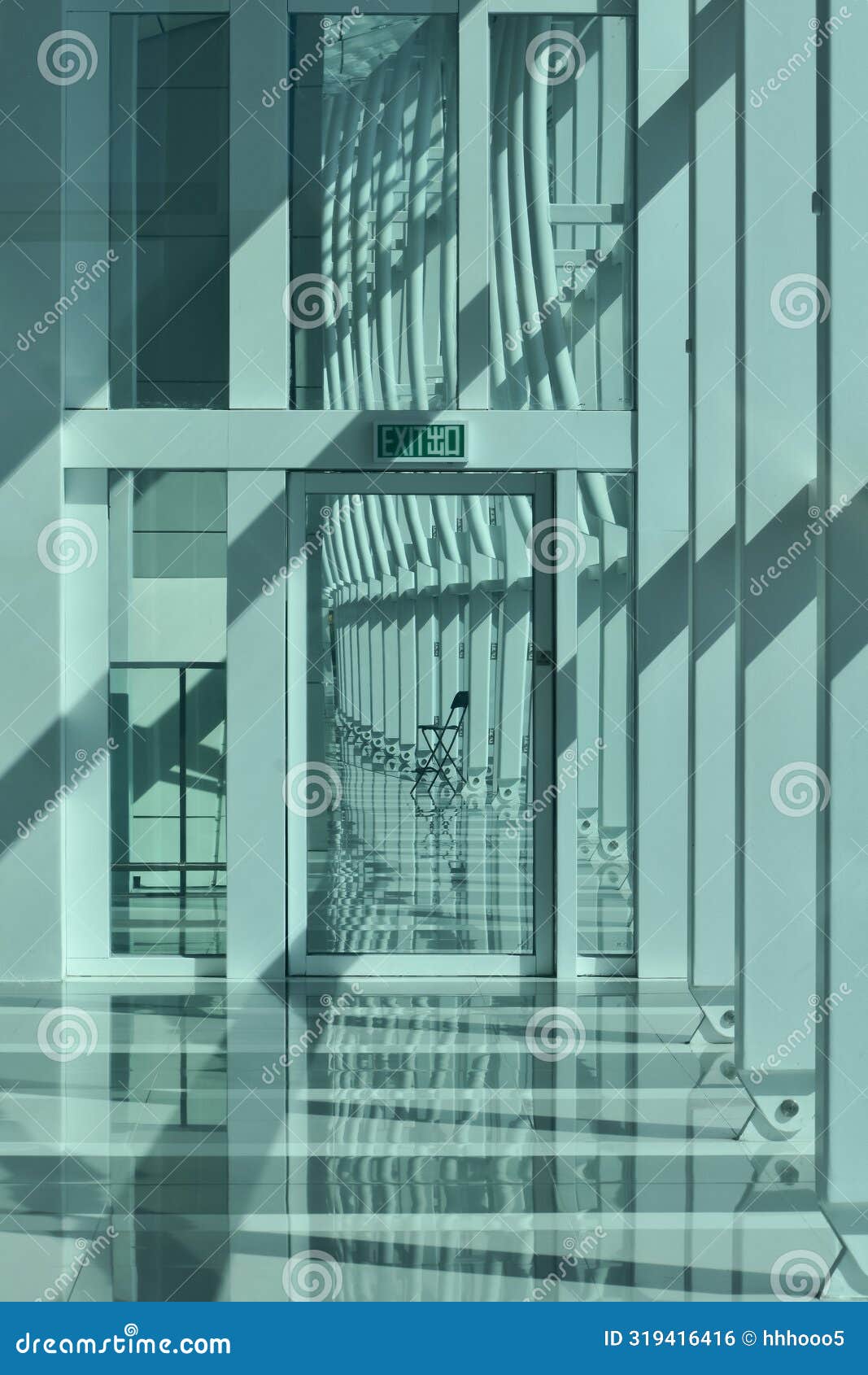 Modern Building Structure with Unique Interiors Design. Stock Photo ...
