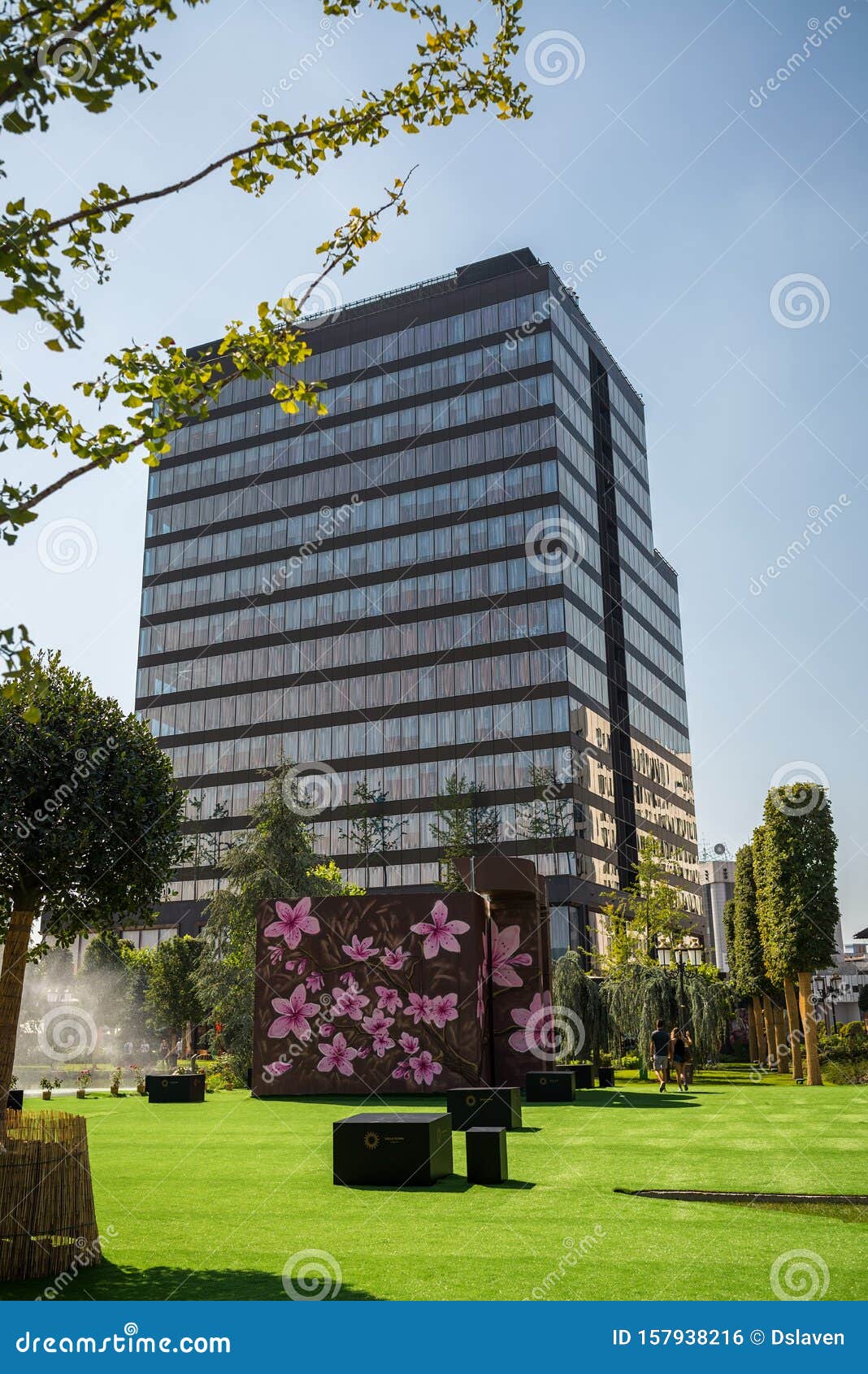 Modern Building in Timisoara, Romania Stock Photo - Image of concrete ...