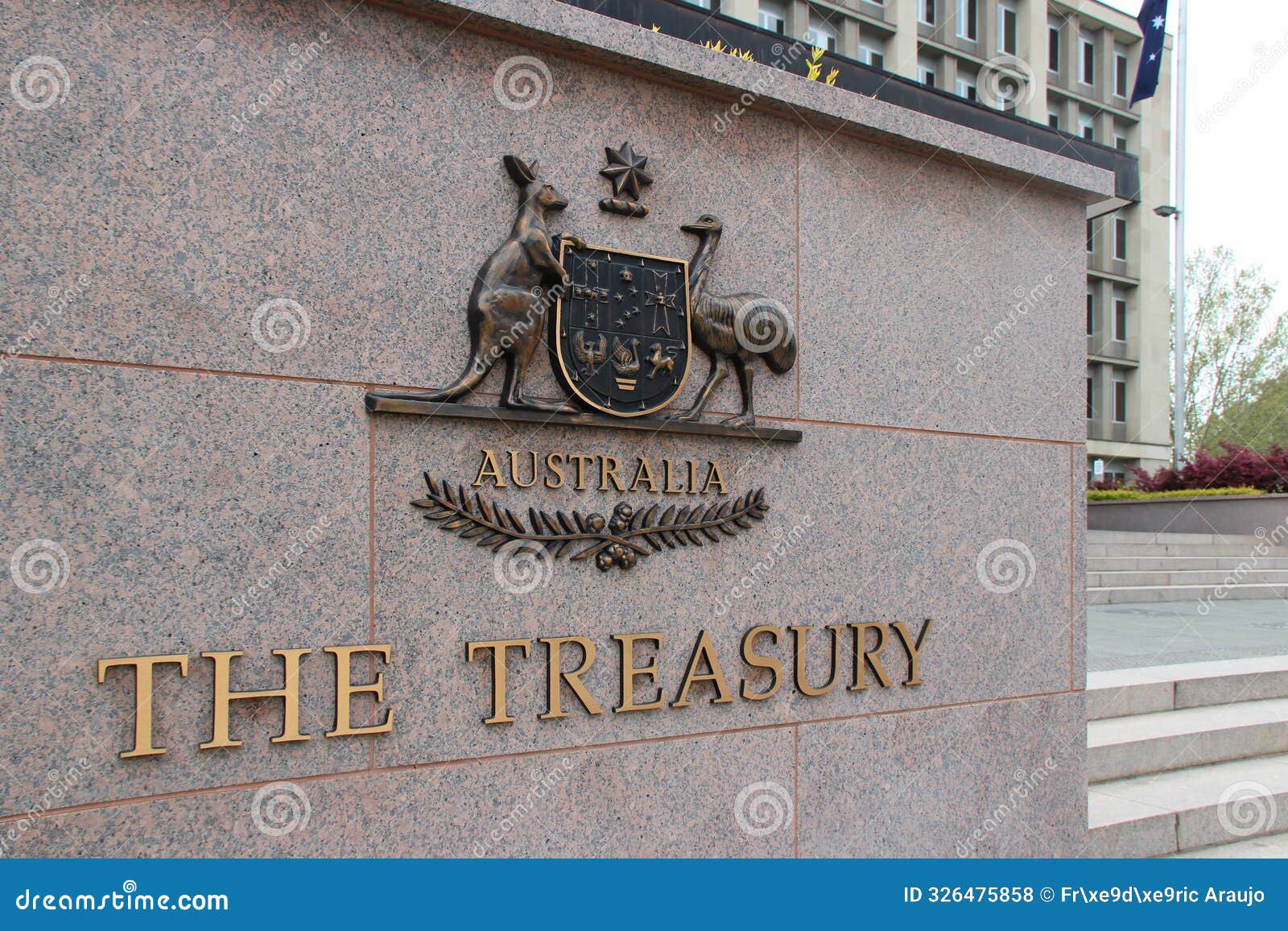 Modern Building (the Treasury) in Canberra - Australia Stock Photo ...