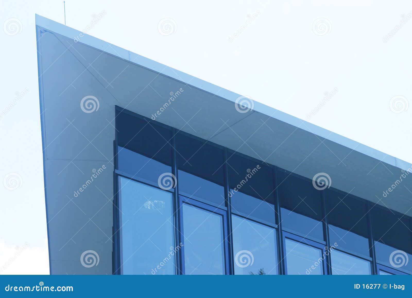 Modern Building Triangle Edge Stock Image - Image of triangle, windows ...