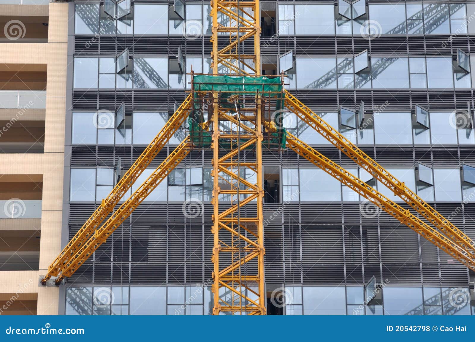 Modern Building Under Construction Stock Photo - Image of shelf, urban ...