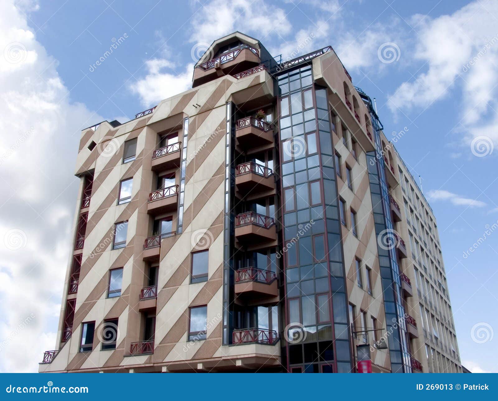 Modern building, urban. stock image. Image of city, penthouse - 269013