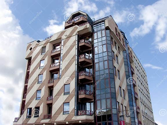 Modern building, urban. stock image. Image of city, penthouse - 269013