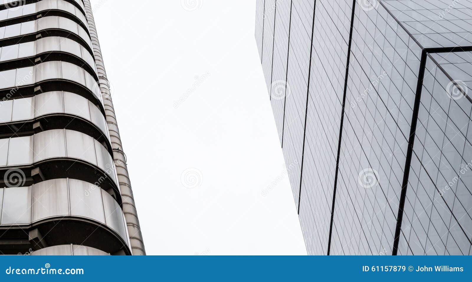 Modern Building Vertical Abstract Design with Glass Windows Stock Image ...
