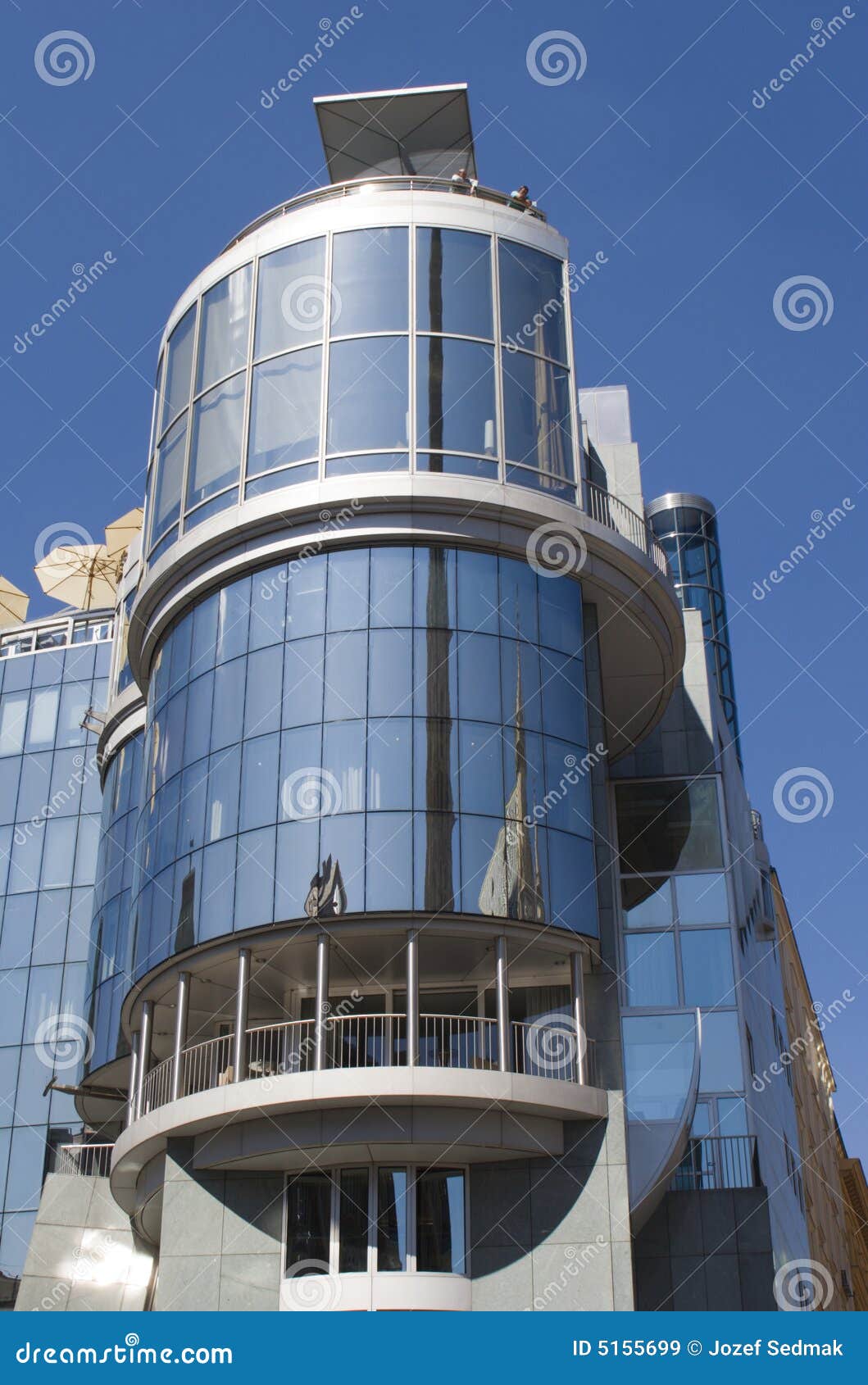 Modern Building in Vienna Center Stock Image - Image of modern, facade ...