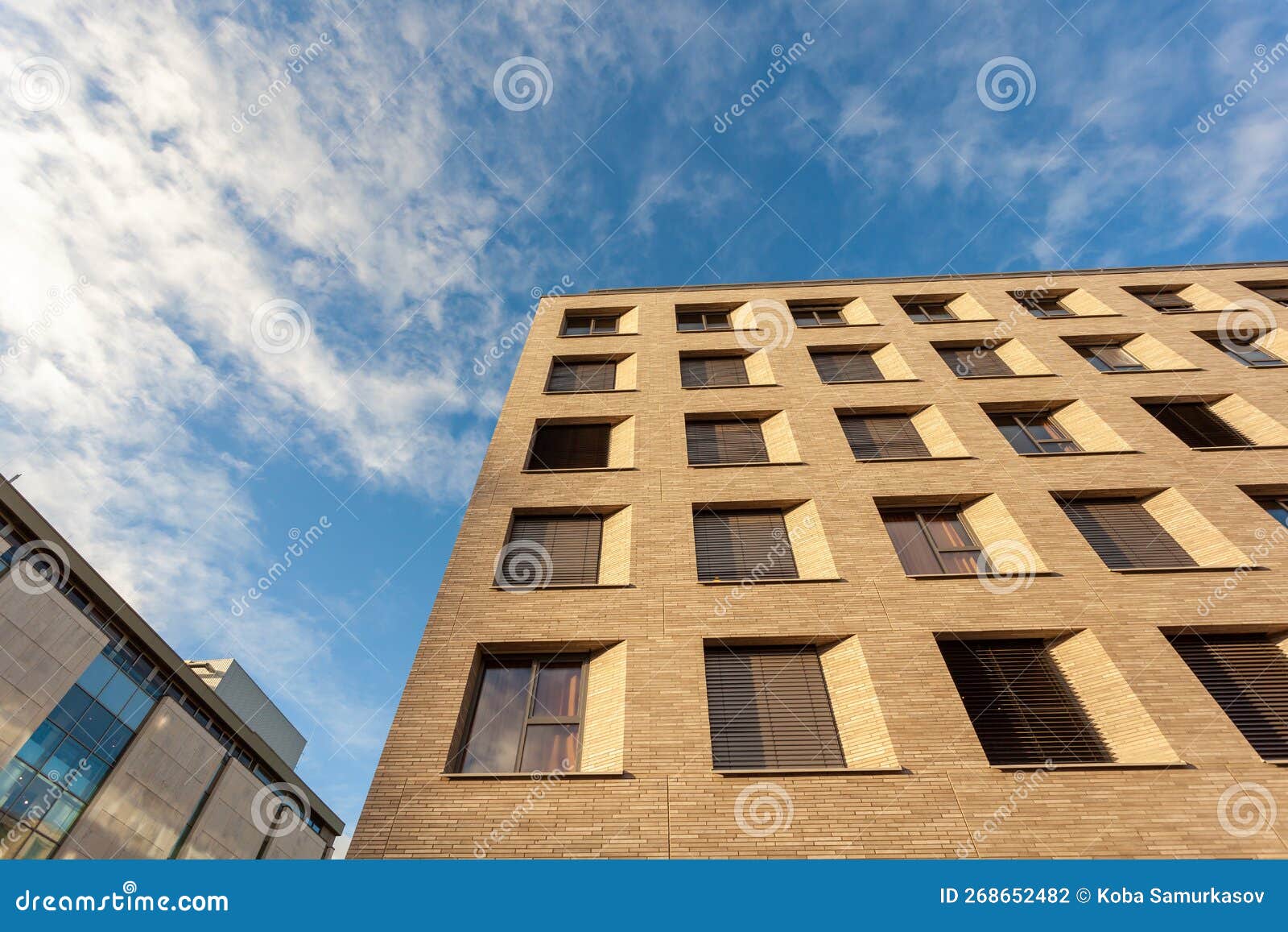 Modern Building View from Below in the City of Dortmund Stock Photo ...