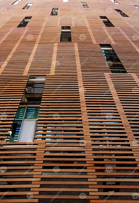Modern Building Wall Pattern Stock Image - Image of facade ...