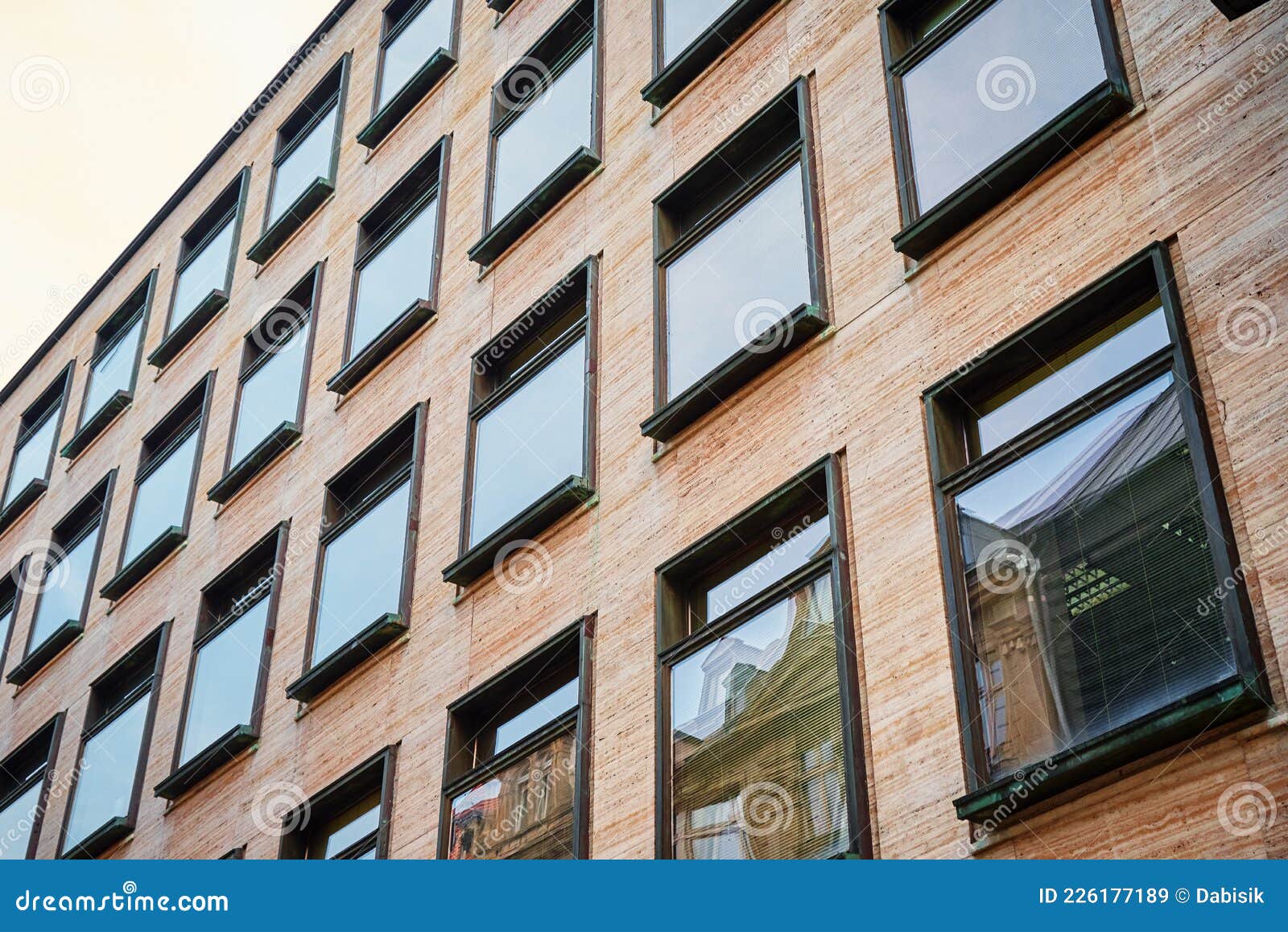 Modern Building with Windows Stock Image - Image of home, skyscraper ...