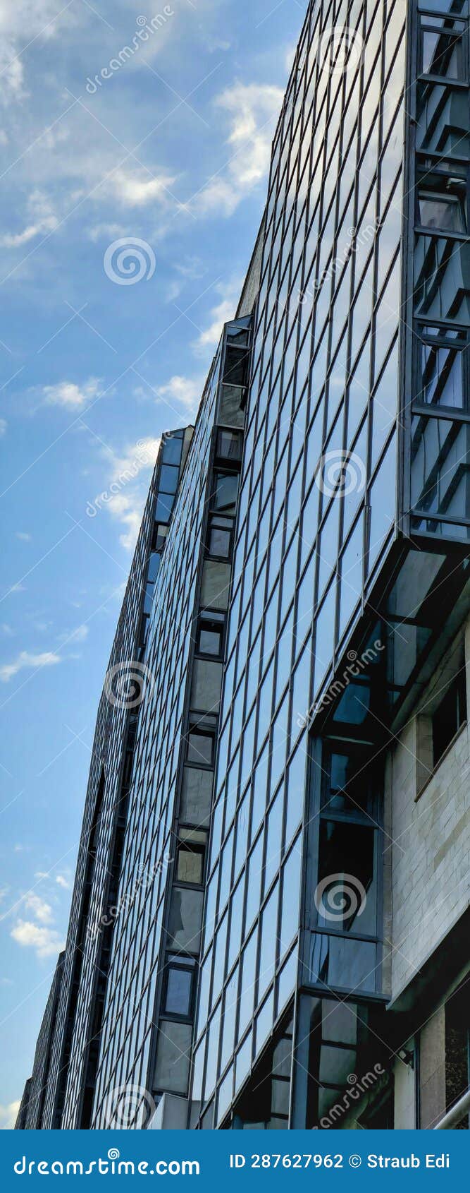 Modern Buildings Architecture in Bucharest Stock Photo - Image of metal ...
