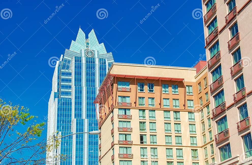 Modern Buildings of Austin, Texas Editorial Photography - Image of road ...