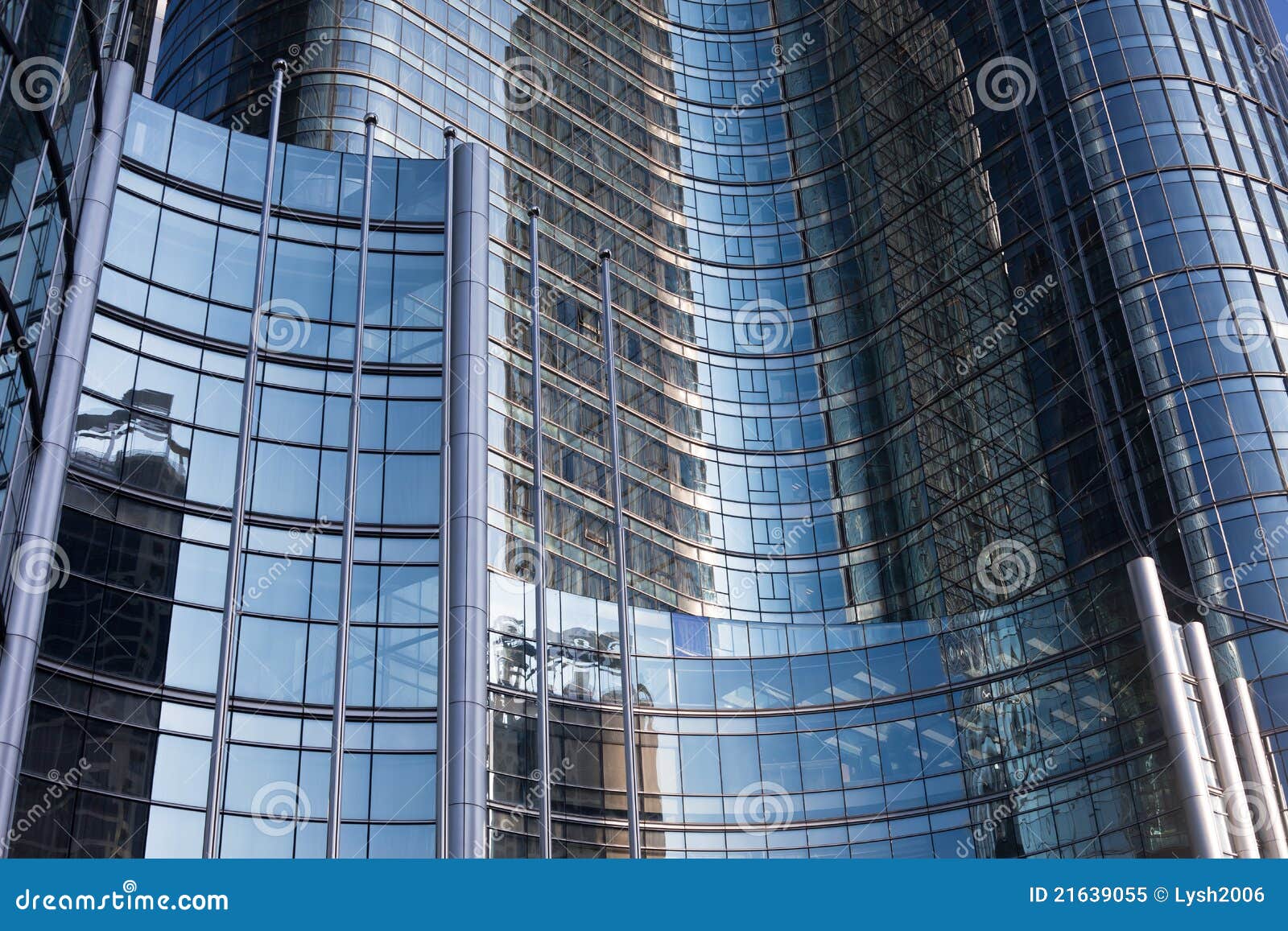 Modern Buildings Background Stock Image - Image of reflection ...