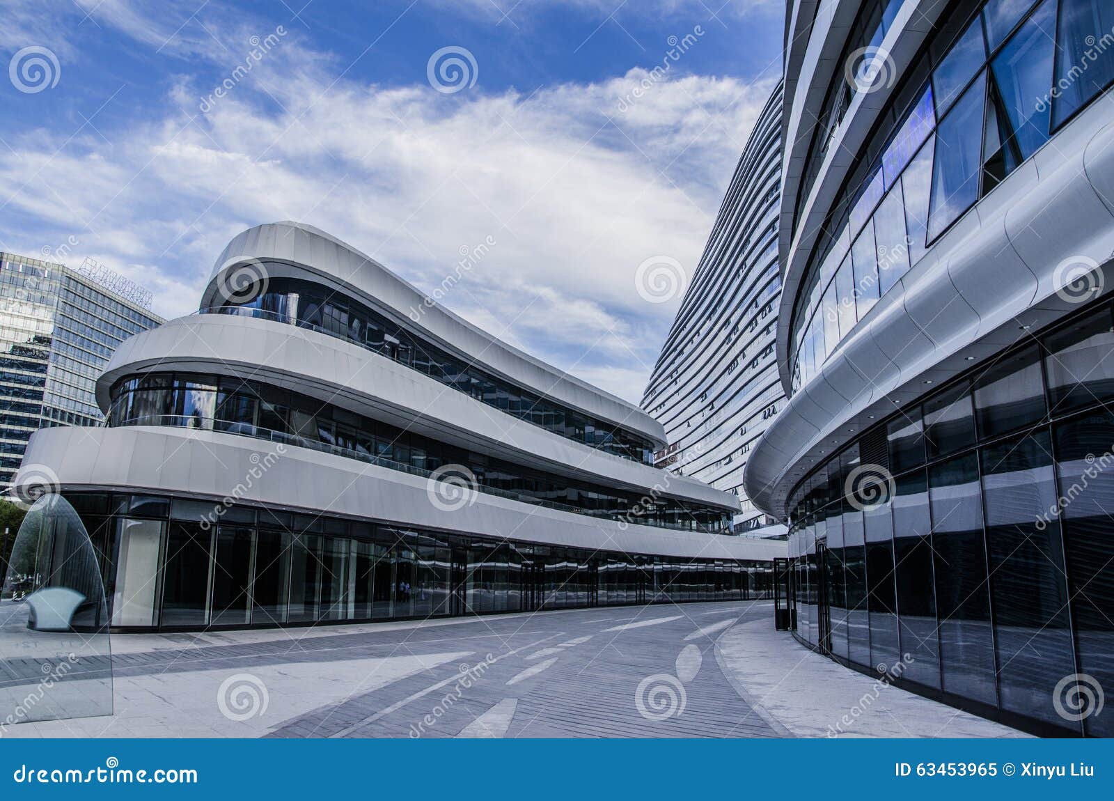 Modern buildings, Beijing stock image. Image of stone - 63453965