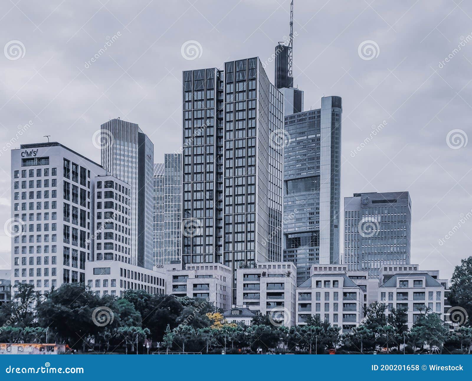 Modern Buildings Captured on a Cloudy Day Stock Photo - Image of ...