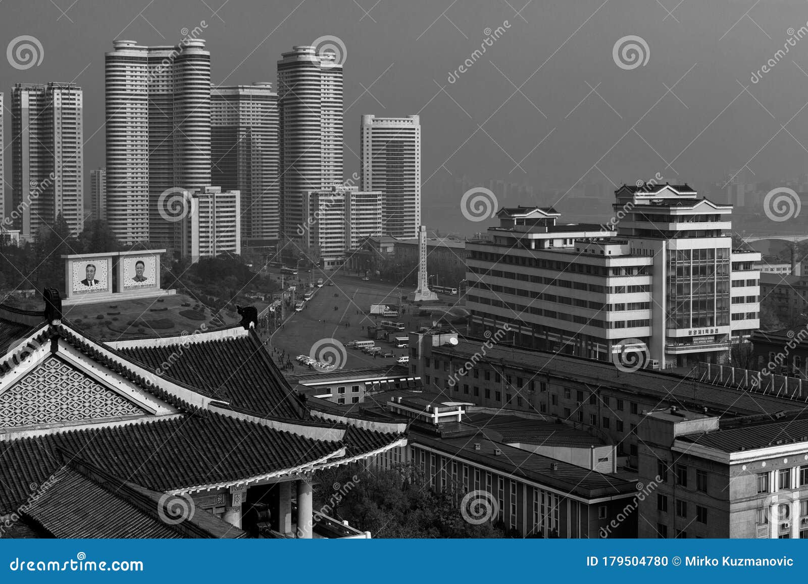 Modern Buildings in Central Pyongyang, North Korea Editorial Image ...