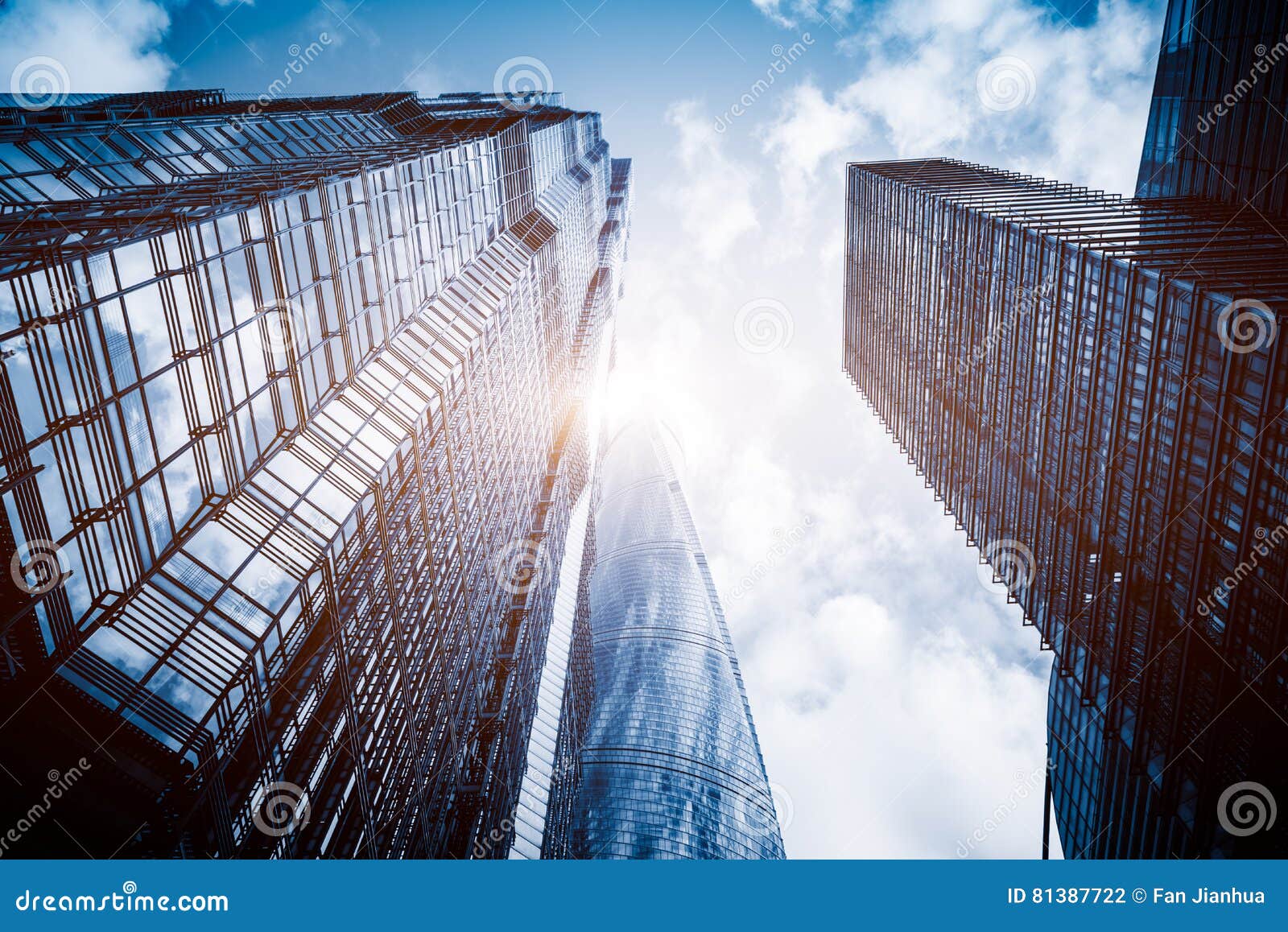 Modern Buildings in Cities, China Stock Photo - Image of facade ...