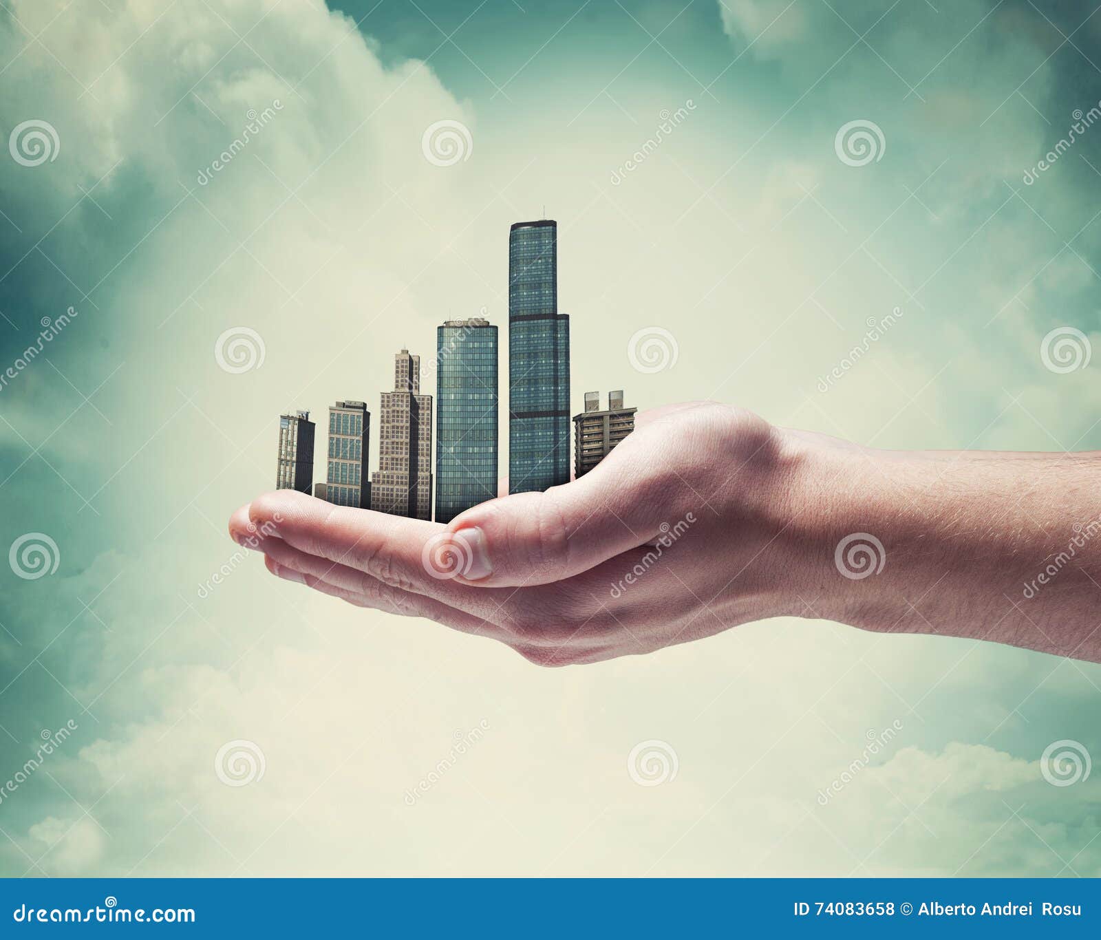 Modern buildings stock photo. Image of concept, arms - 74083658