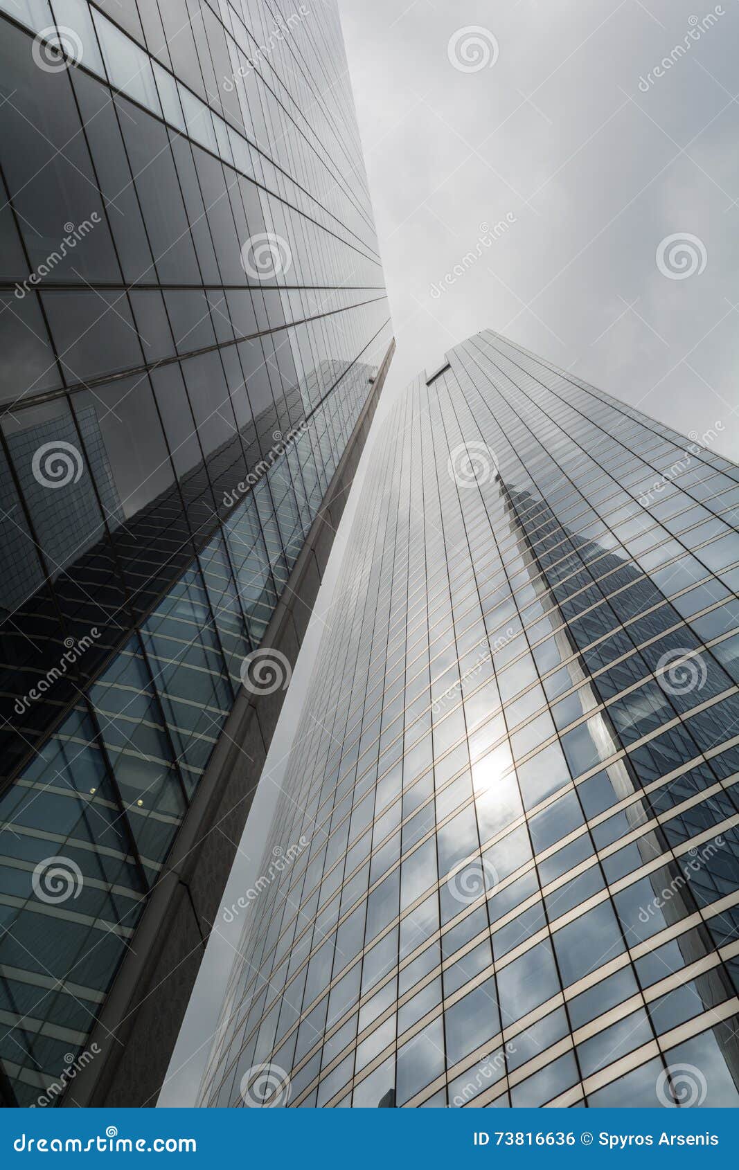 Modern Buildings on a Cloudy Day Stock Photo - Image of capitalism ...