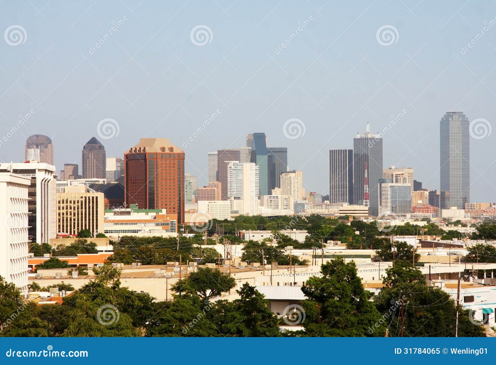 Modern buildings in Dallas stock image. Image of center - 31784065