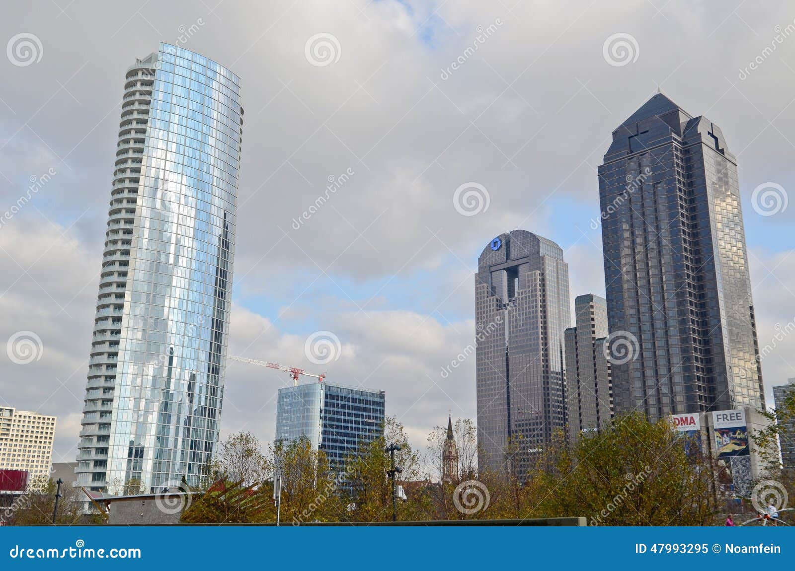 Modern buildings in Dallas editorial image. Image of building - 47993295