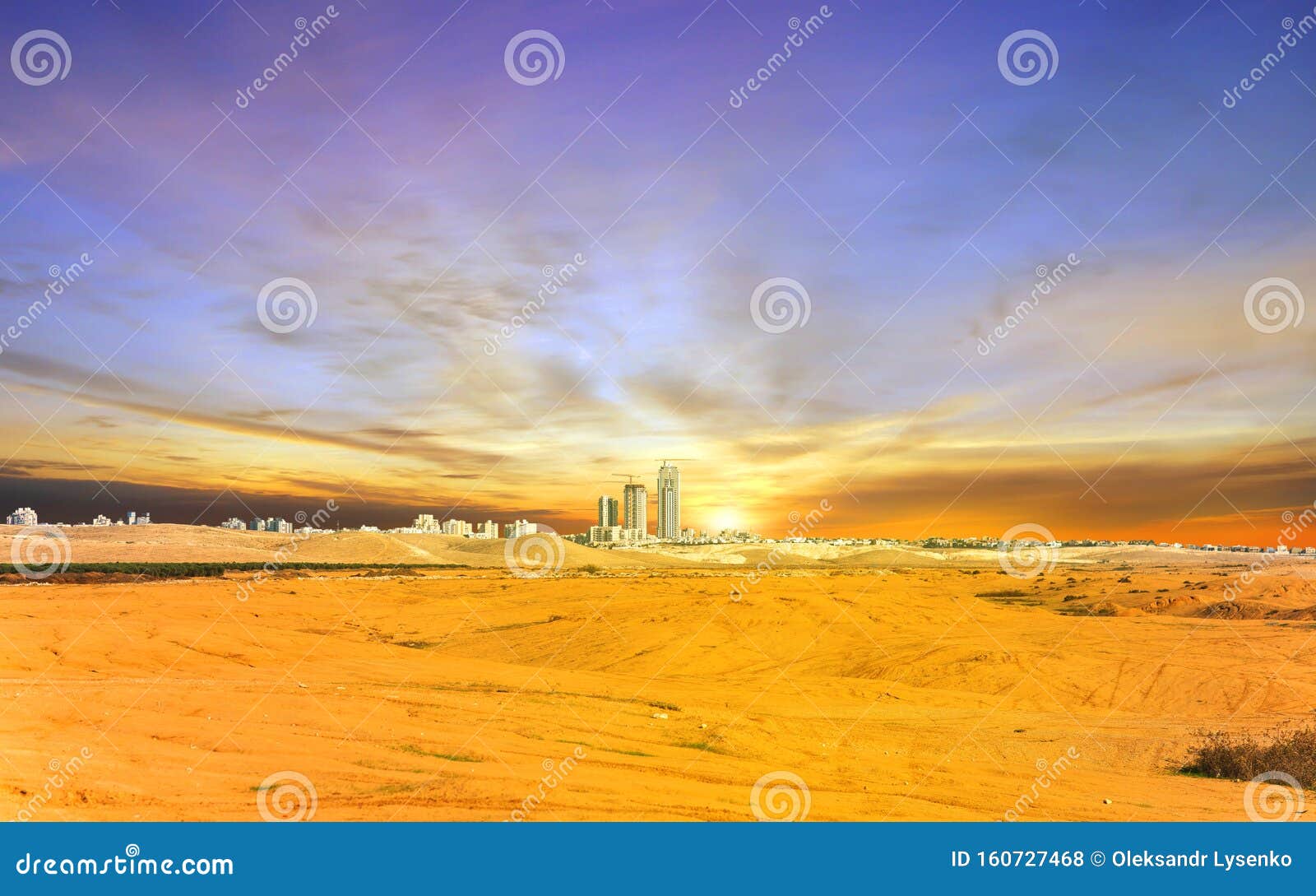 Modern Buildings in the Desert Stock Photo - Image of beautiful ...