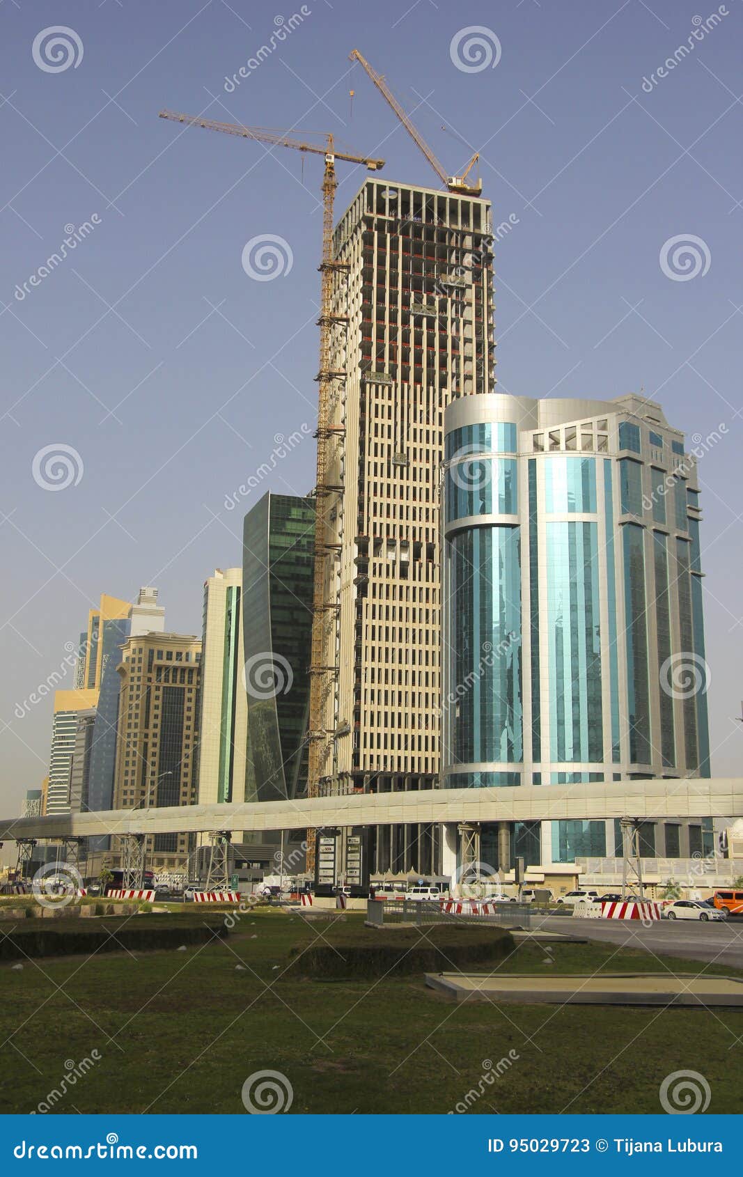 Modern buildings in Doha editorial stock photo. Image of doha - 95029723