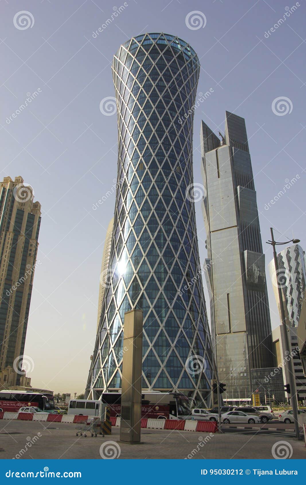 Modern buildings in Doha editorial photography. Image of museum - 95030212
