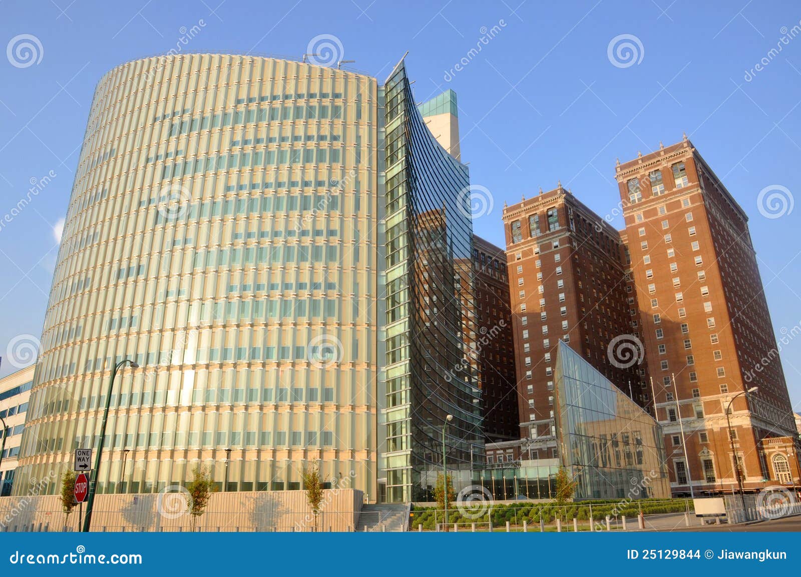 Modern Buildings in Downtown Buffalo Stock Photo - Image of structure ...