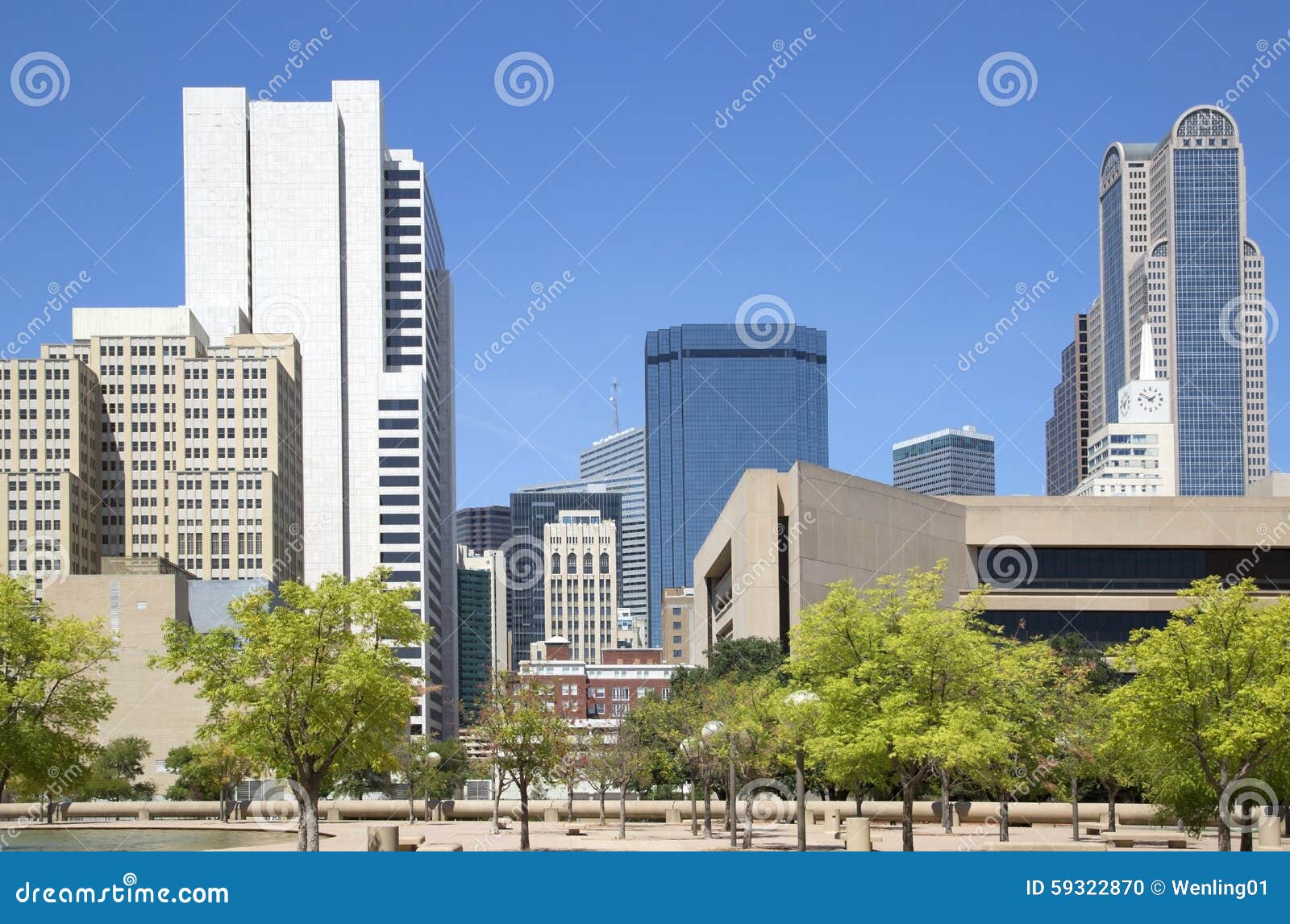 Modern Buildings in Downtown Dallas Stock Photo - Image of architecture ...