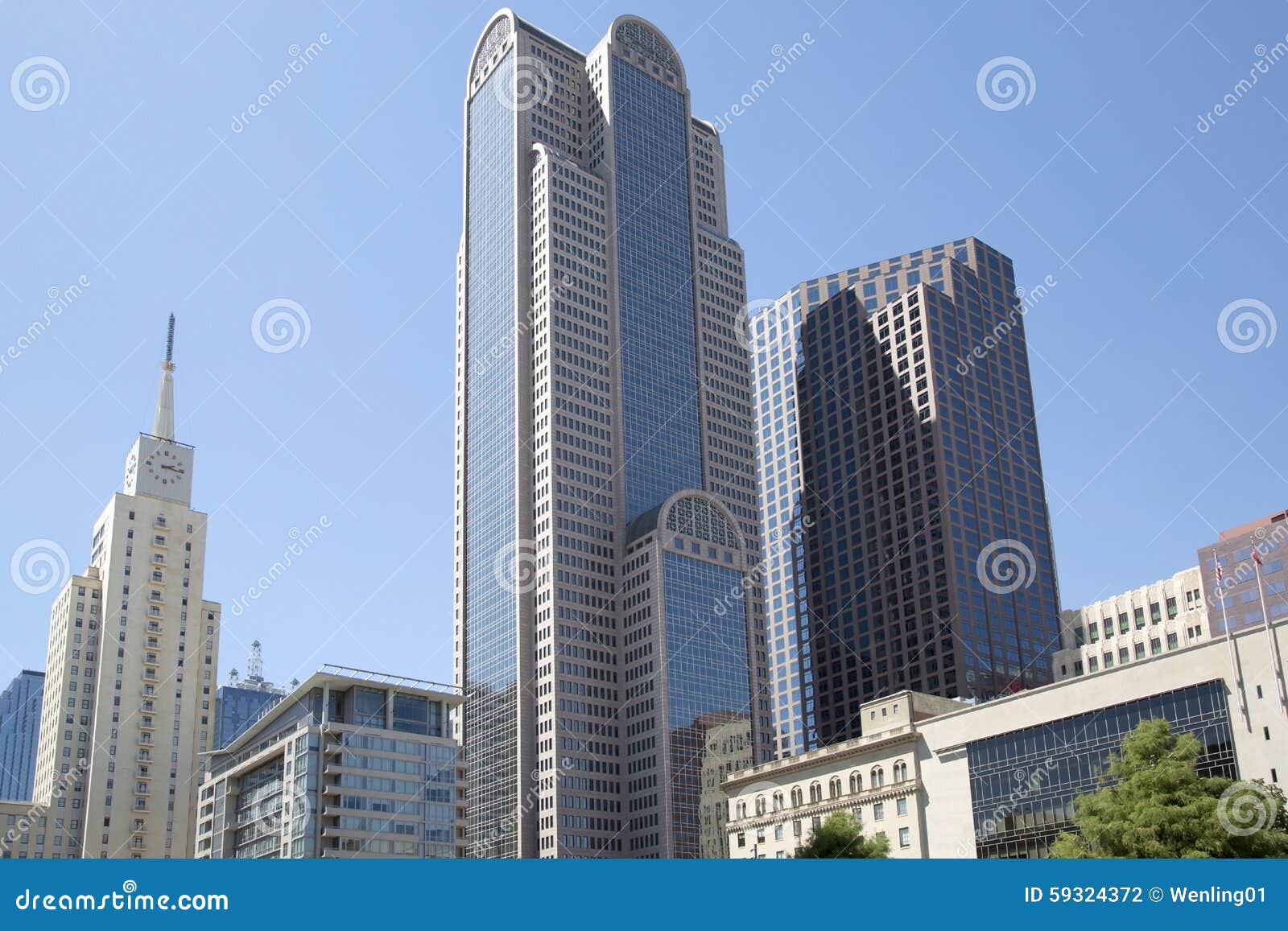 Modern Buildings in Downtown Dallas Stock Photo - Image of dallas ...