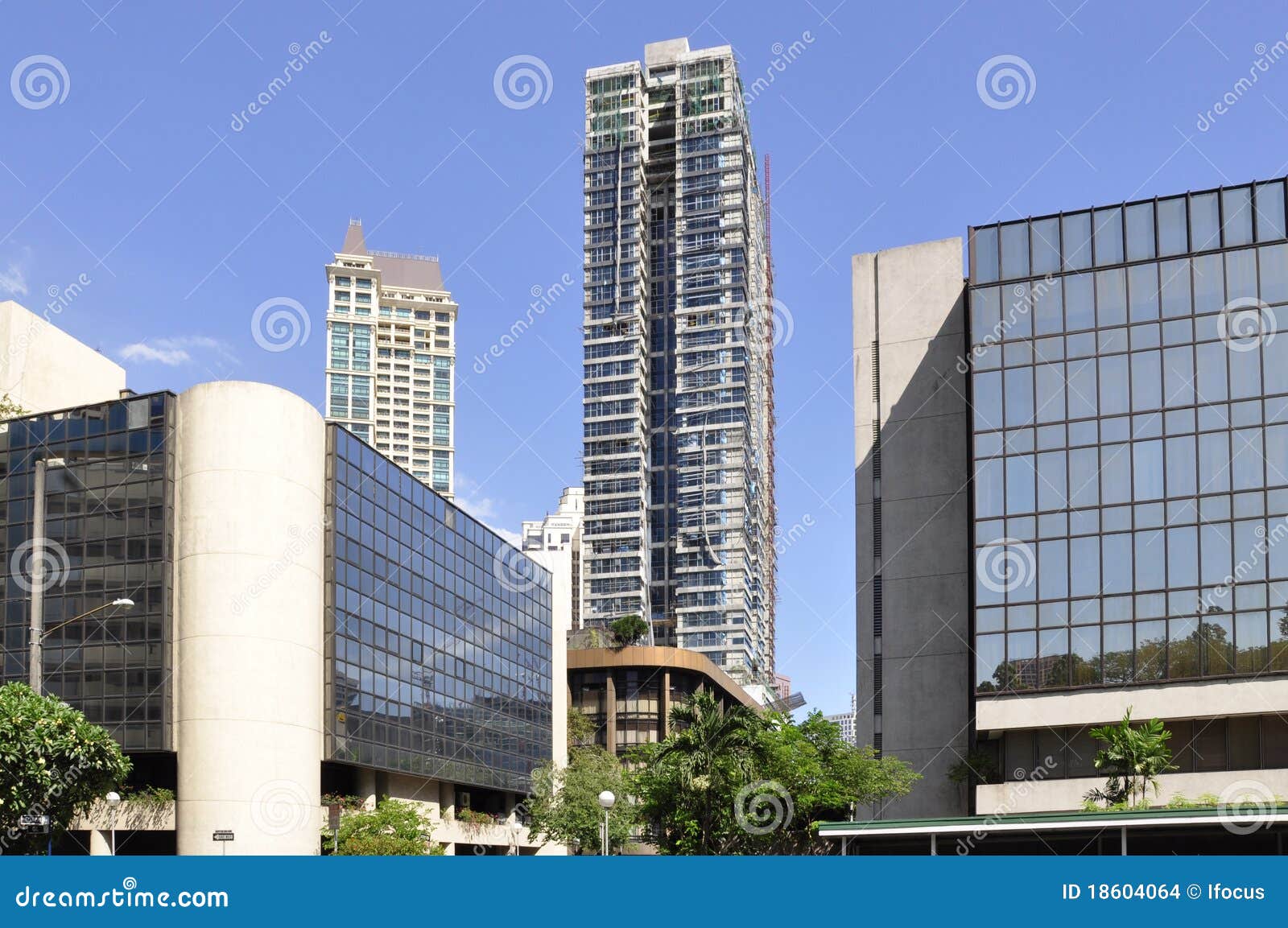 Modern Buildings in Downtown Makati Stock Photo - Image of construction ...