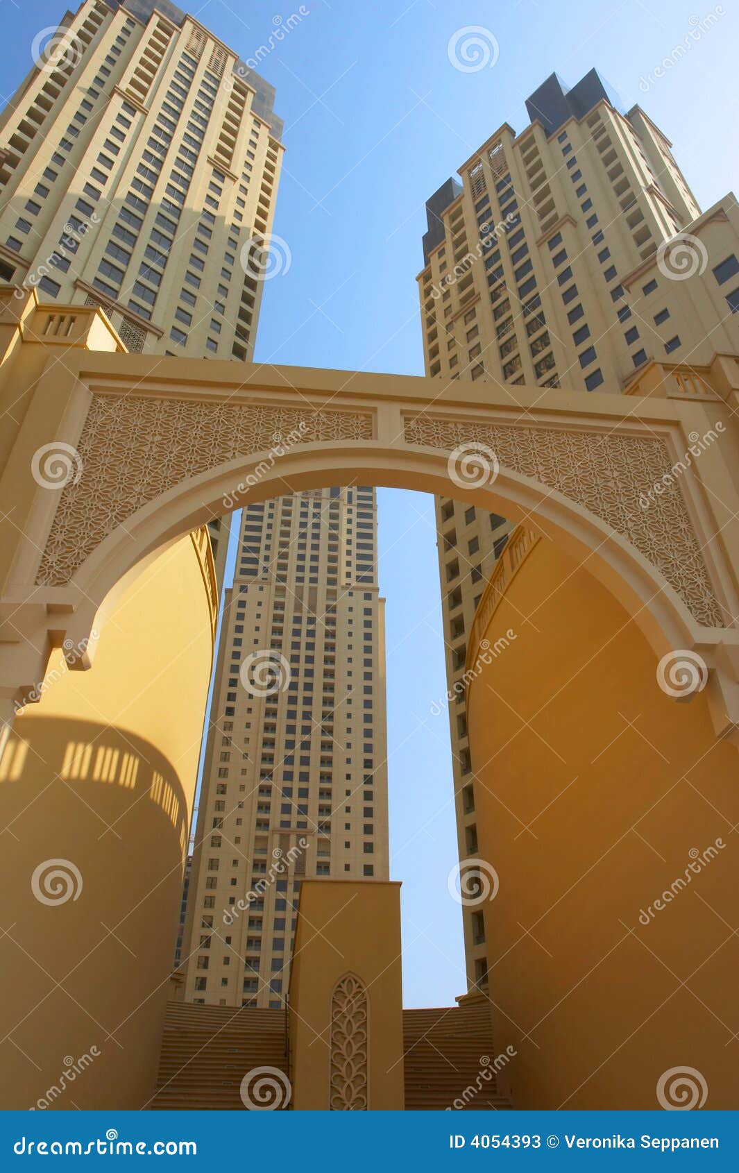 Modern buildings in Dubai stock image. Image of downtown - 4054393