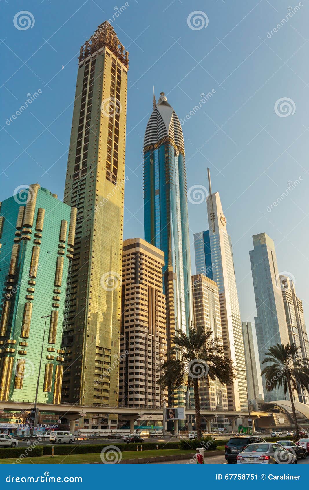 Modern buildings in Dubai editorial photo. Image of emirates - 67758751