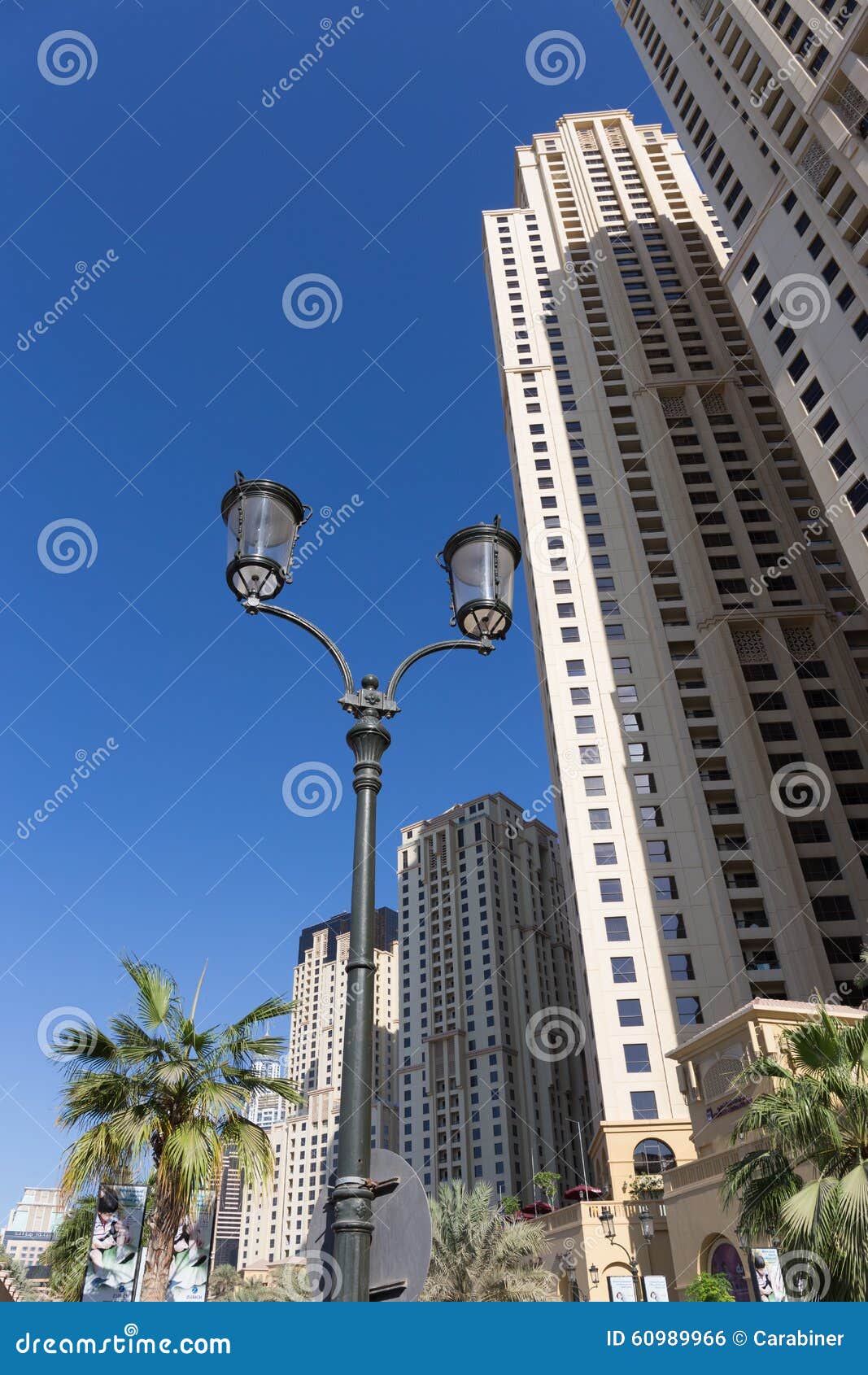 Modern buildings in Dubai editorial photo. Image of east - 60989966