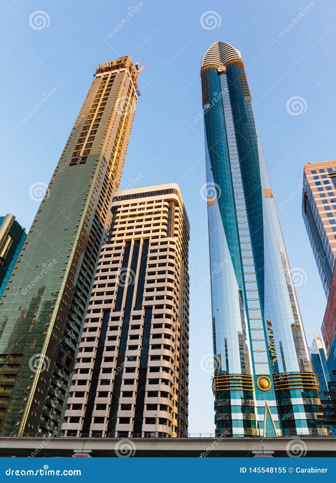 Modern Buildings in Dubai UAE Stock Image - Image of view, dubai: 145548155