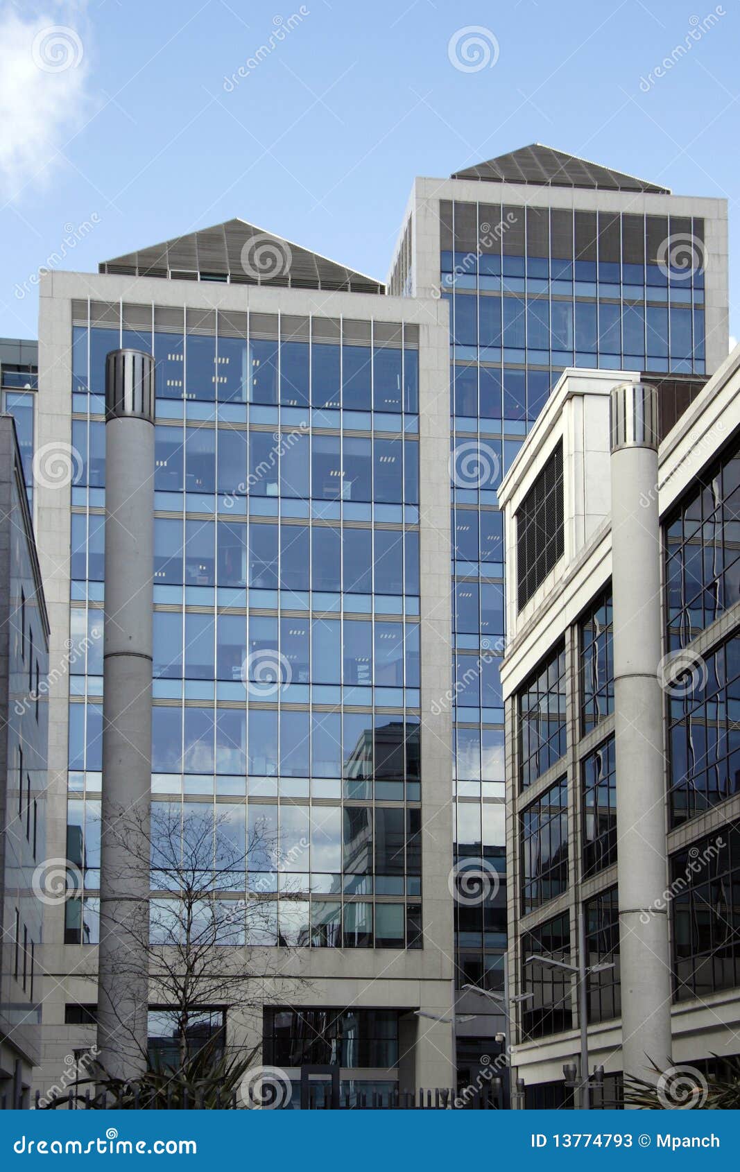 Modern buildings in Dublin stock image. Image of dublin - 13774793