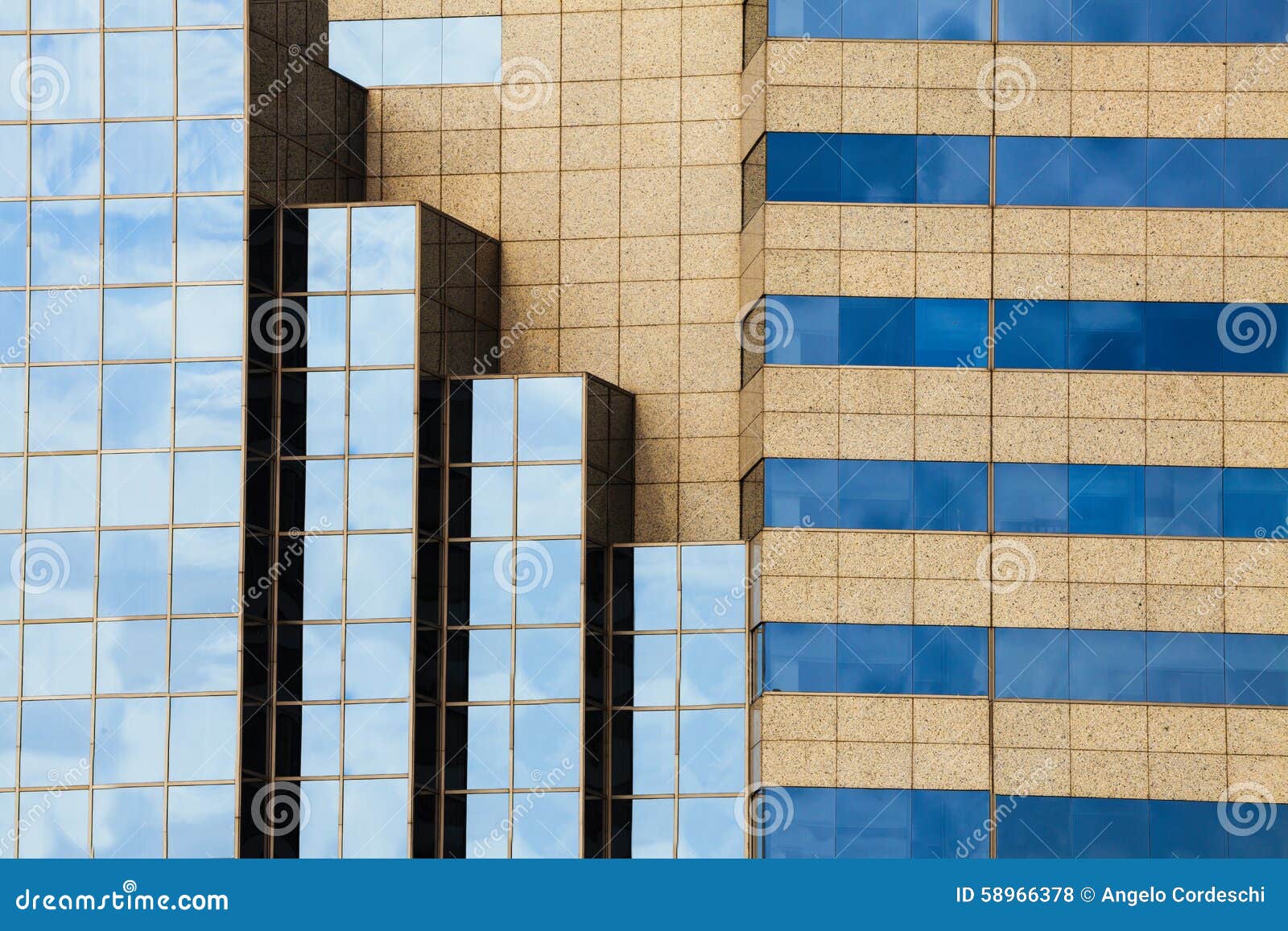 Modern Buildings. Effect Geometric Background. External Facade Stock ...
